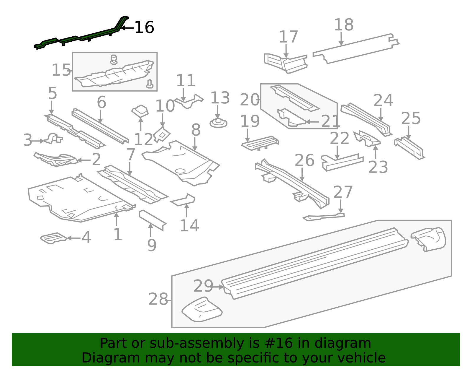 2008-2015 Toyota Highlander Retaining Bracket 58730-0E030 | Toyota ...