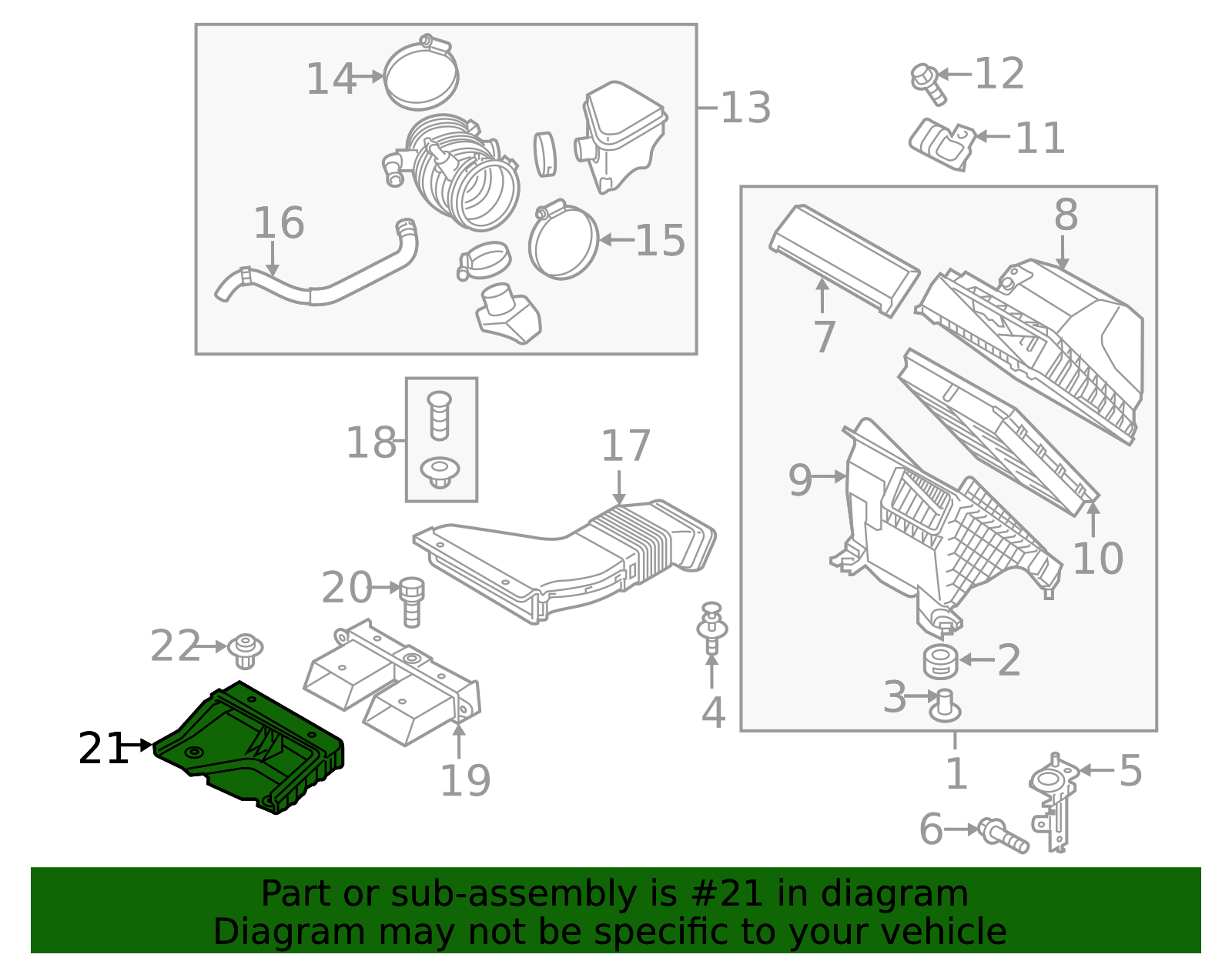 28213-C5100 - Duct Cover 2016-2020 Kia Sorento | Kia.Parts Store