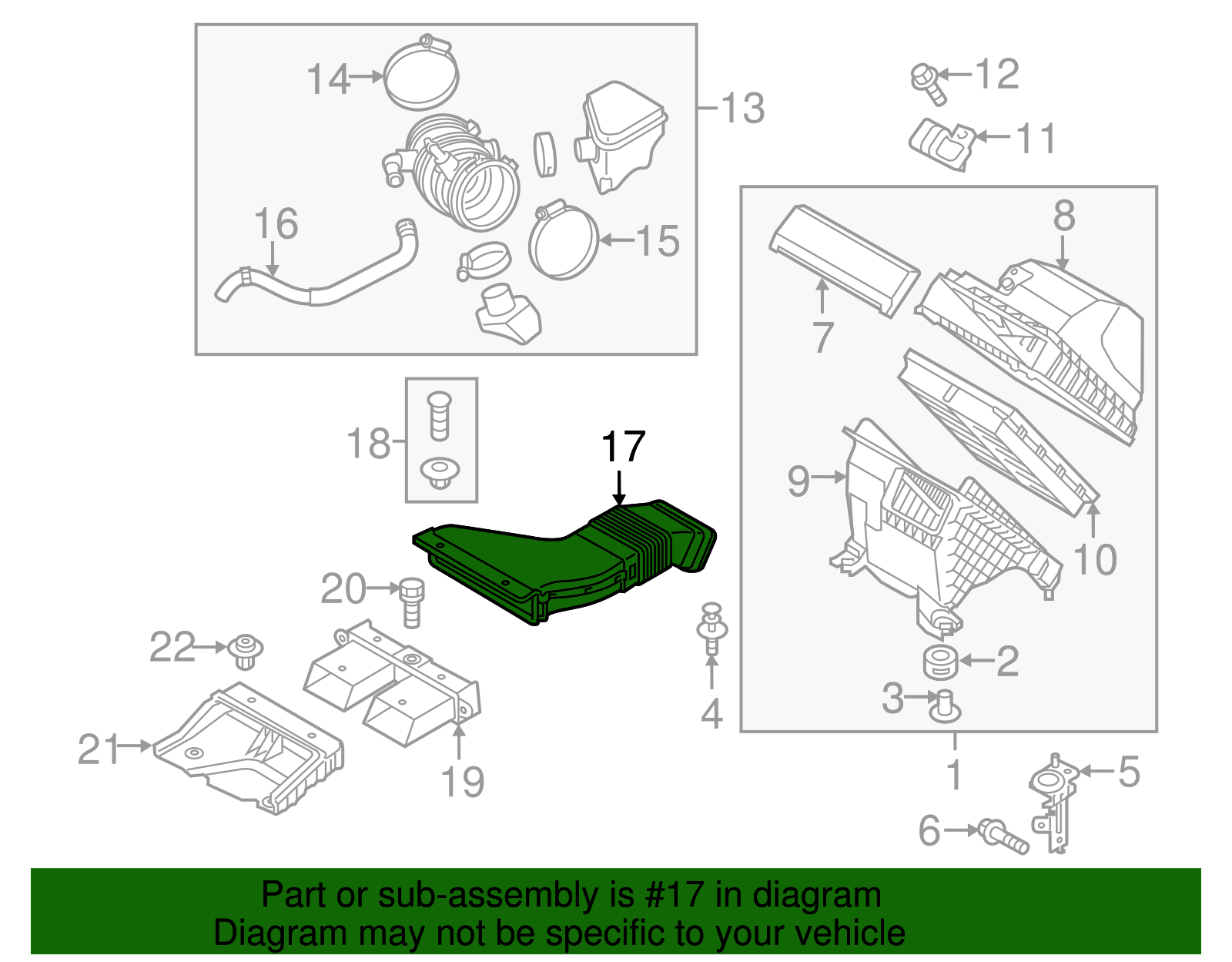 2016-2020 Kia Sorento Air Duct 28210 C5100 | OEM Parts Online