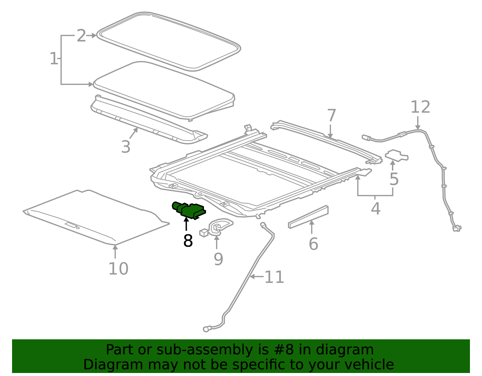 84509496 - High-Quality Sunroof Motor for 2023-2025 GM | AutoNation Parts