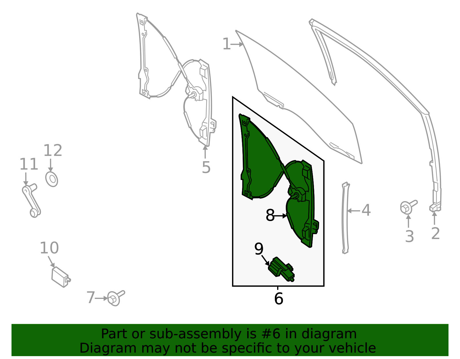 2021-2026 Ford Window Regulator PL3Z-1523201-A | Ford OEM Parts Outlet