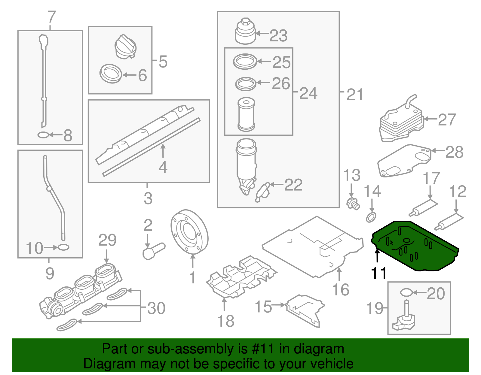 2008-2017 Audi Oil Pan 06E-103-604-K | Audi USA Parts