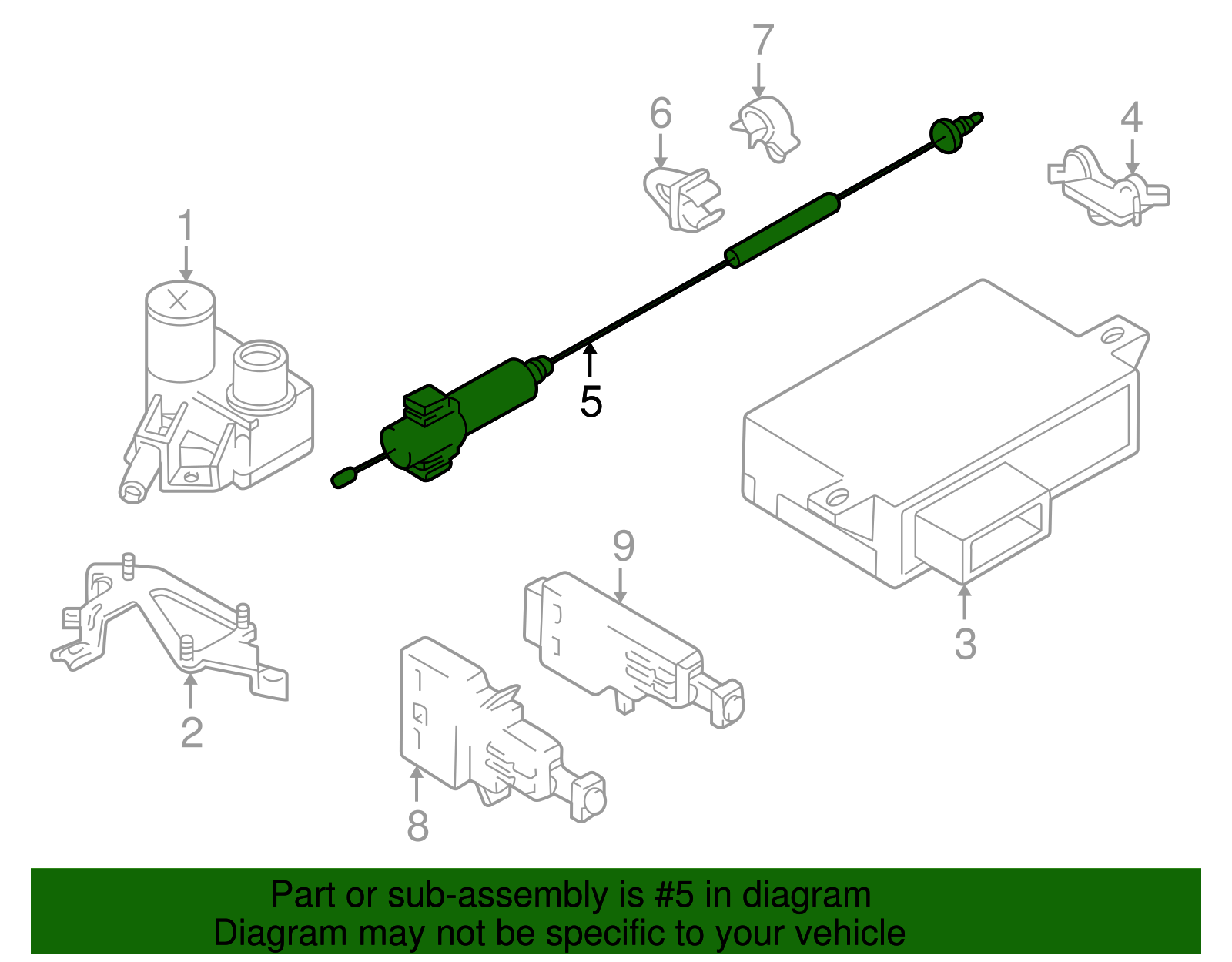 65718380081 - 1997-2003 BMW Cable (65-71-8-380-081) | BMW of South ...