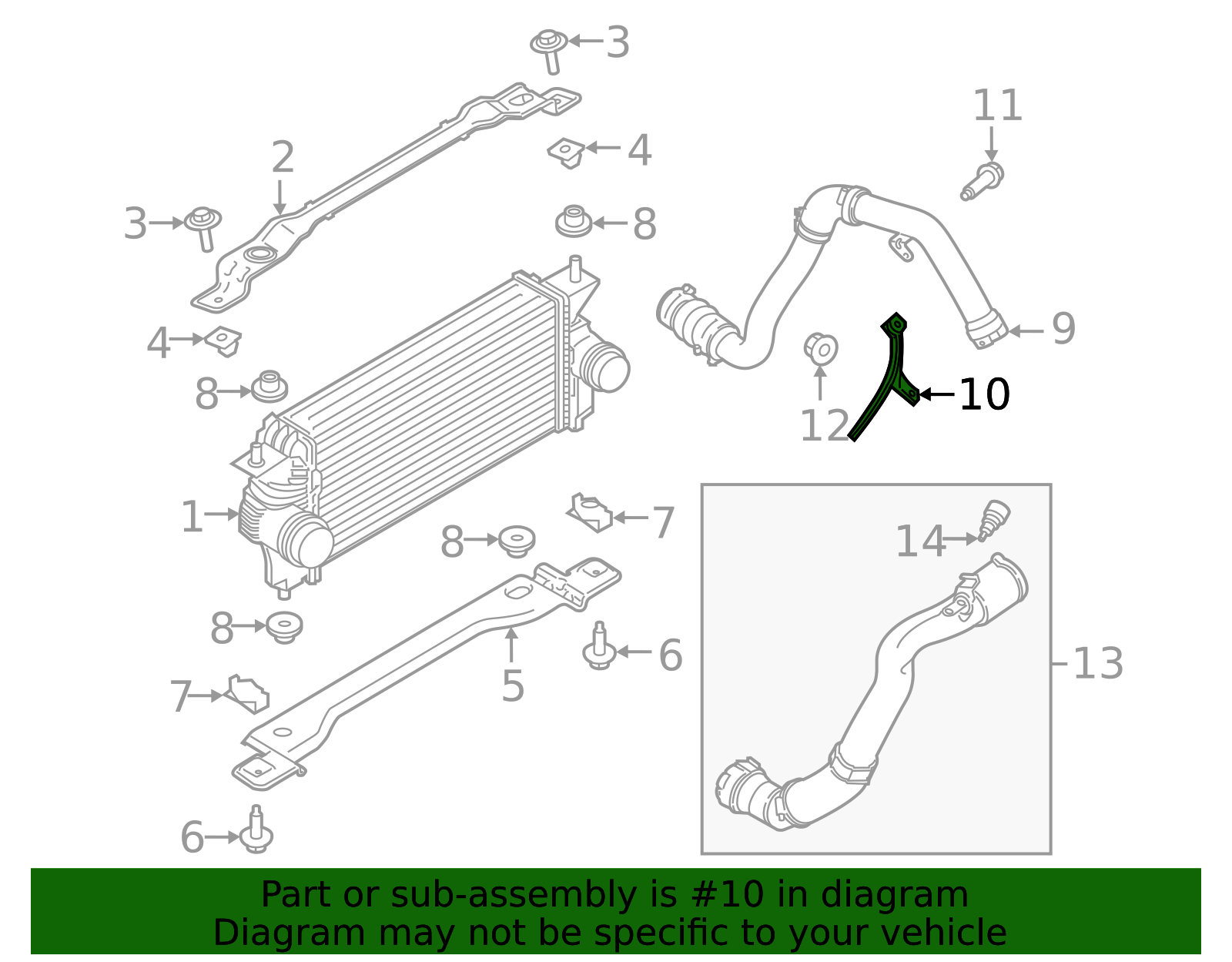 2018-2021 Ford F-150 Inter-Cooler Pipe Bracket JL3Z-9647-C | Ford OEM ...