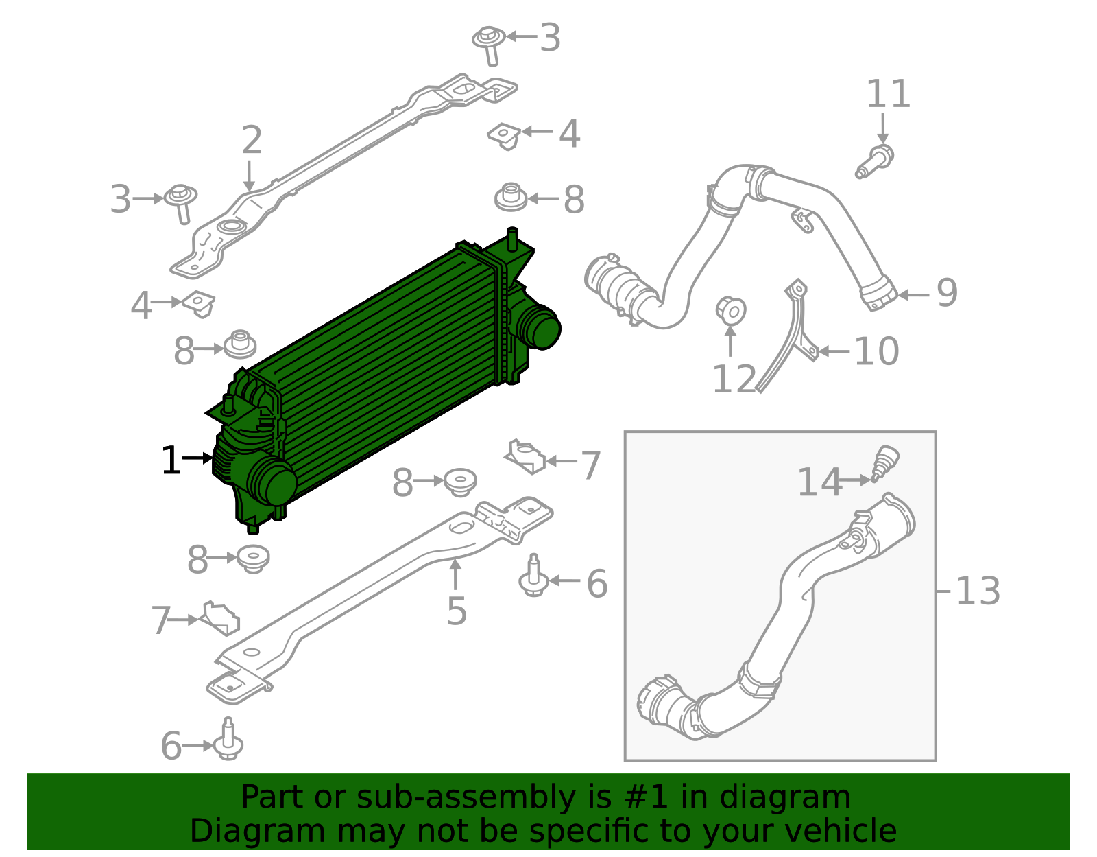 2018-2021 Ford F-150 | Inter-Cooler | JL3Z-6K775-A | Walls' Ford Parts