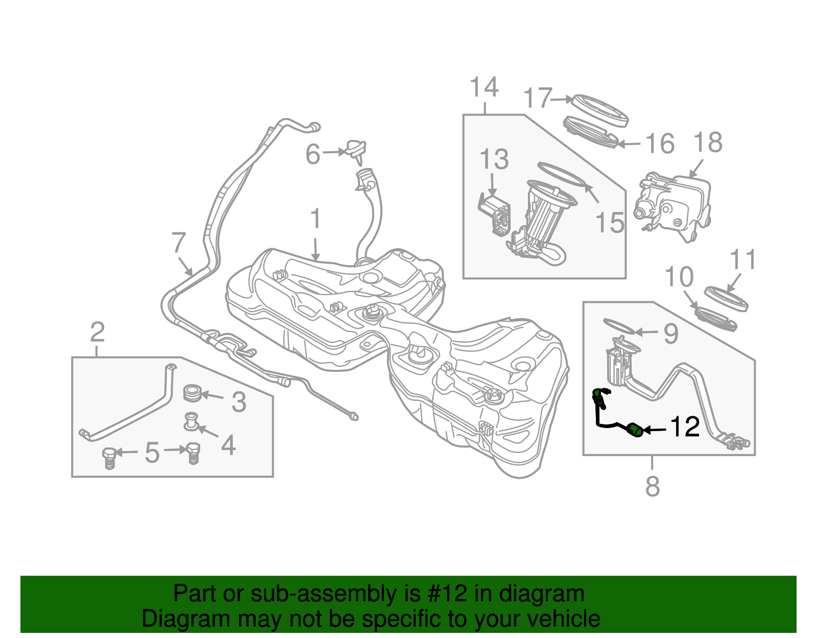 16146765824 - 2004-2010 BMW Sending Unit (16-14-6-765-824) | BMW of ...