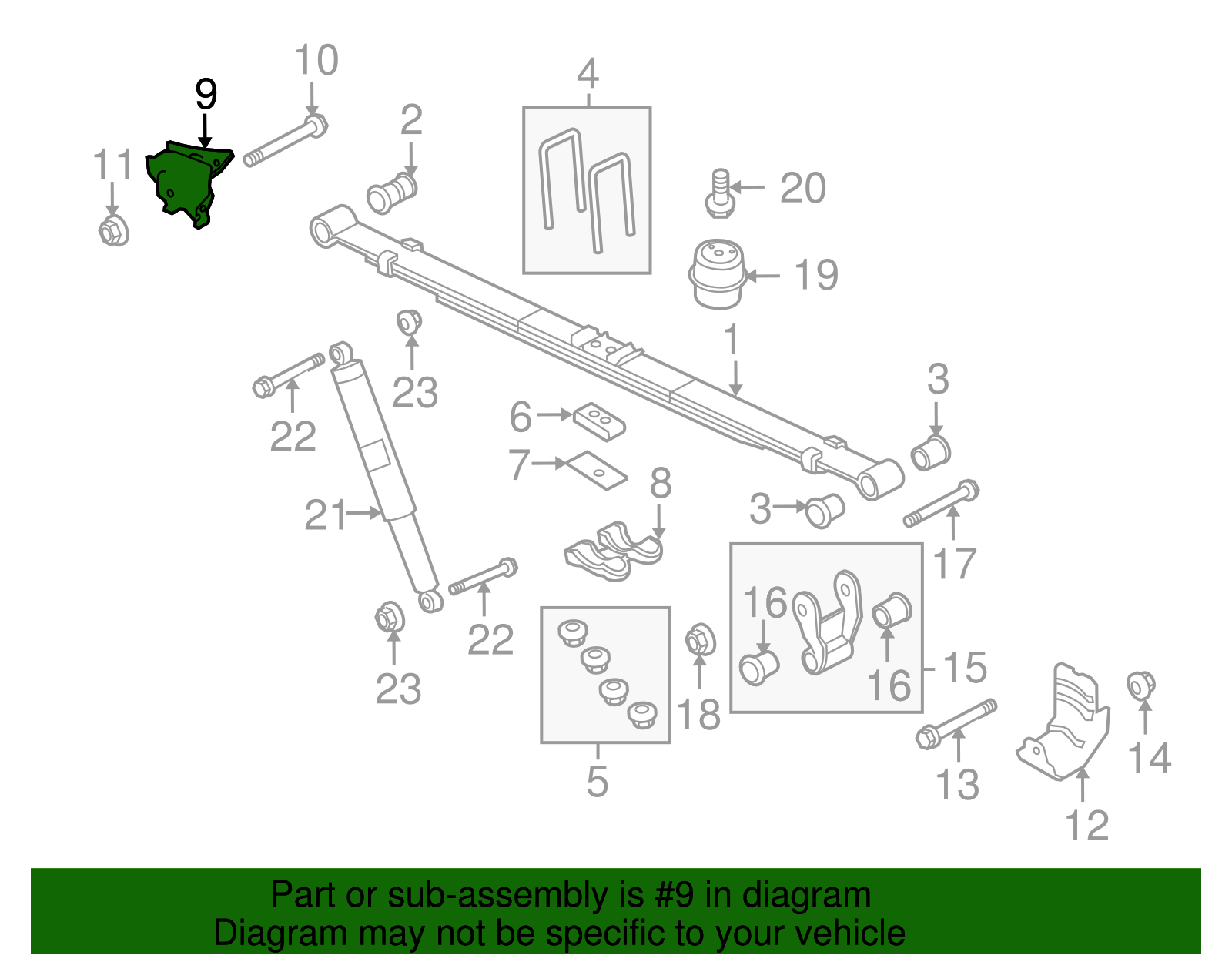 9L3Z-5775-E - Ford Front Bracket 2009-2014 Ford F-150 | Performance ...