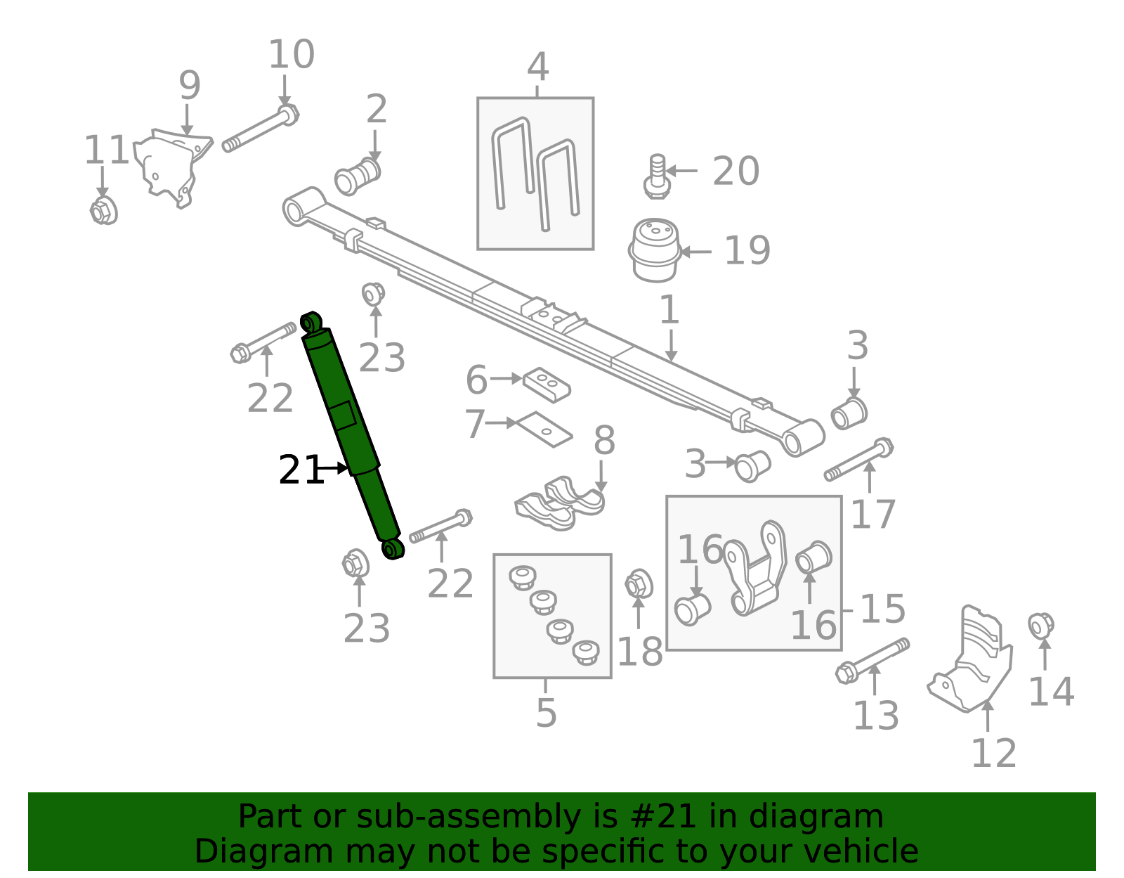 Shock Absorber Assembly ASH-23347 | Awesome Parts Ford