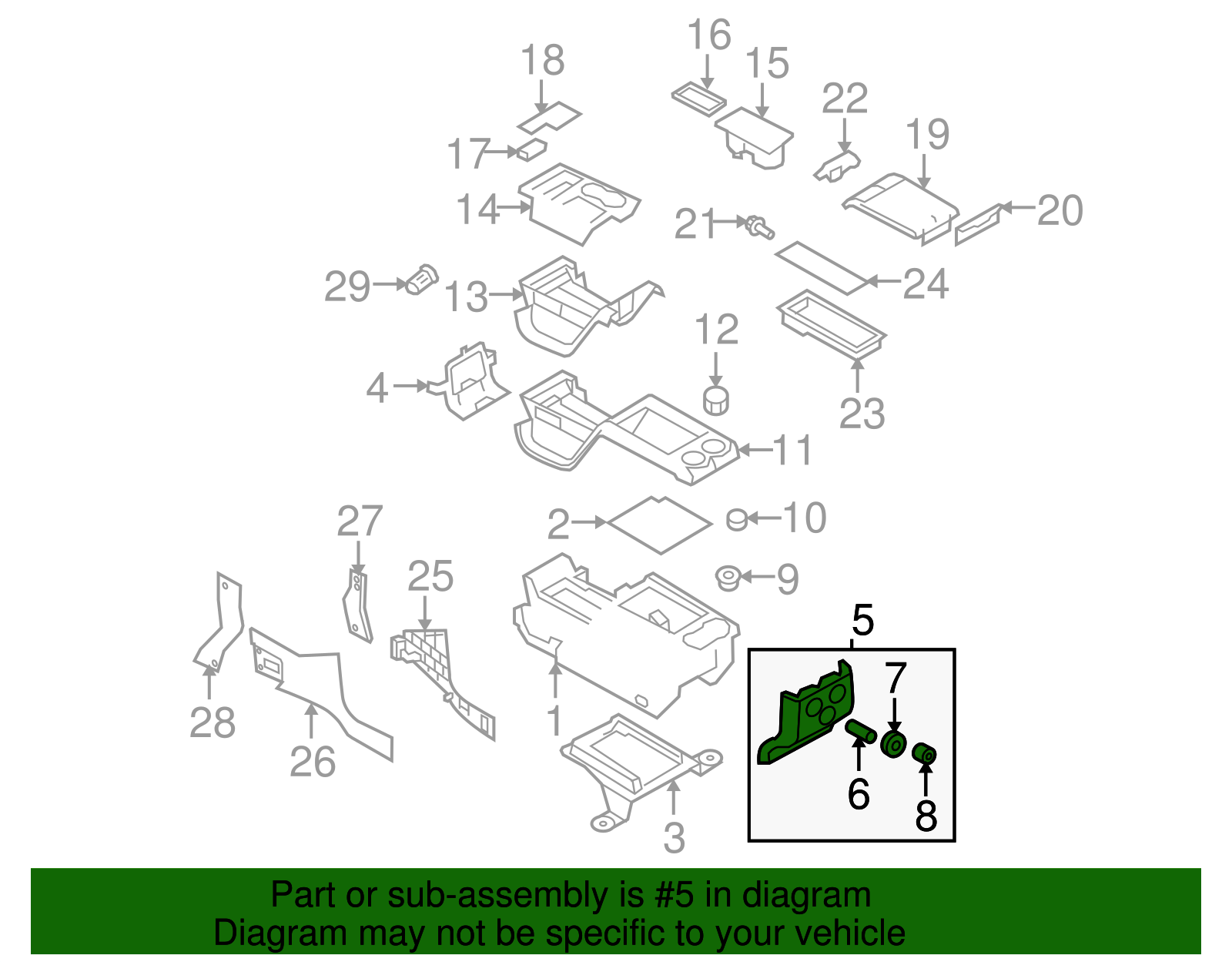 2011-2012 Ford F-150 | Rear Trim Panel | BL3Z-15045E24-AA | Walls' Ford ...