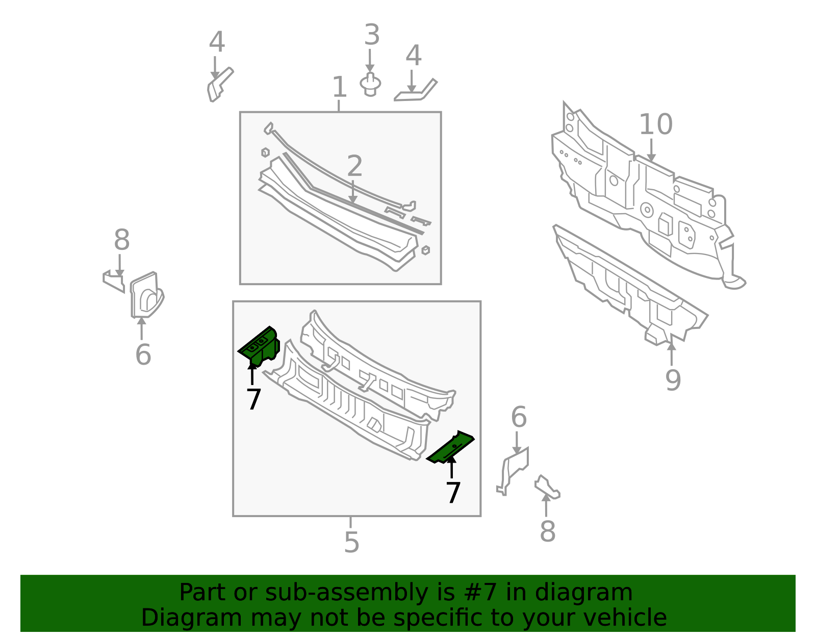 2007-2010 Hyundai Elantra Inner Side Panel 66761-2H010 | MotorMotor