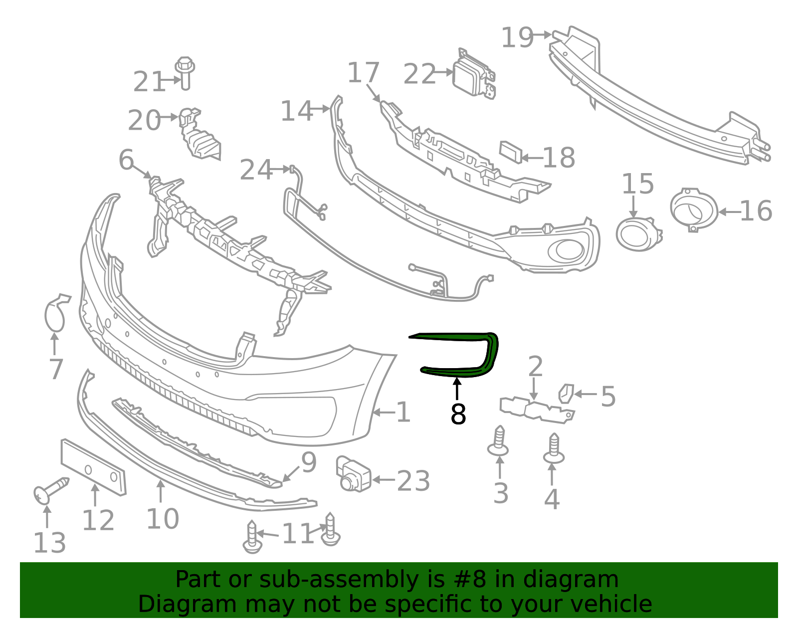2015-2017 Kia Sedona Trim Molding - Driver's Side (LH) 86563-A9500 ...