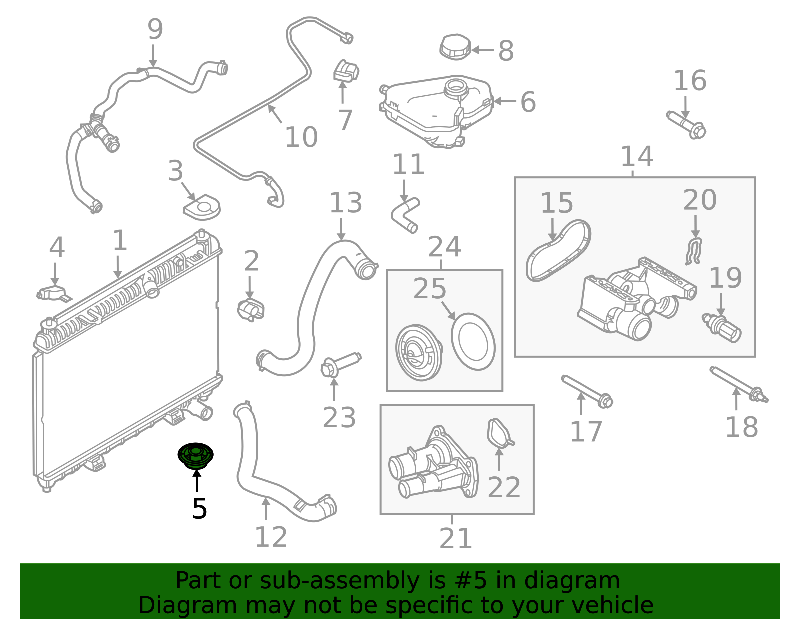 2011-2022 Ford Radiator Lower Insulator be8z8124a | TascaParts.com