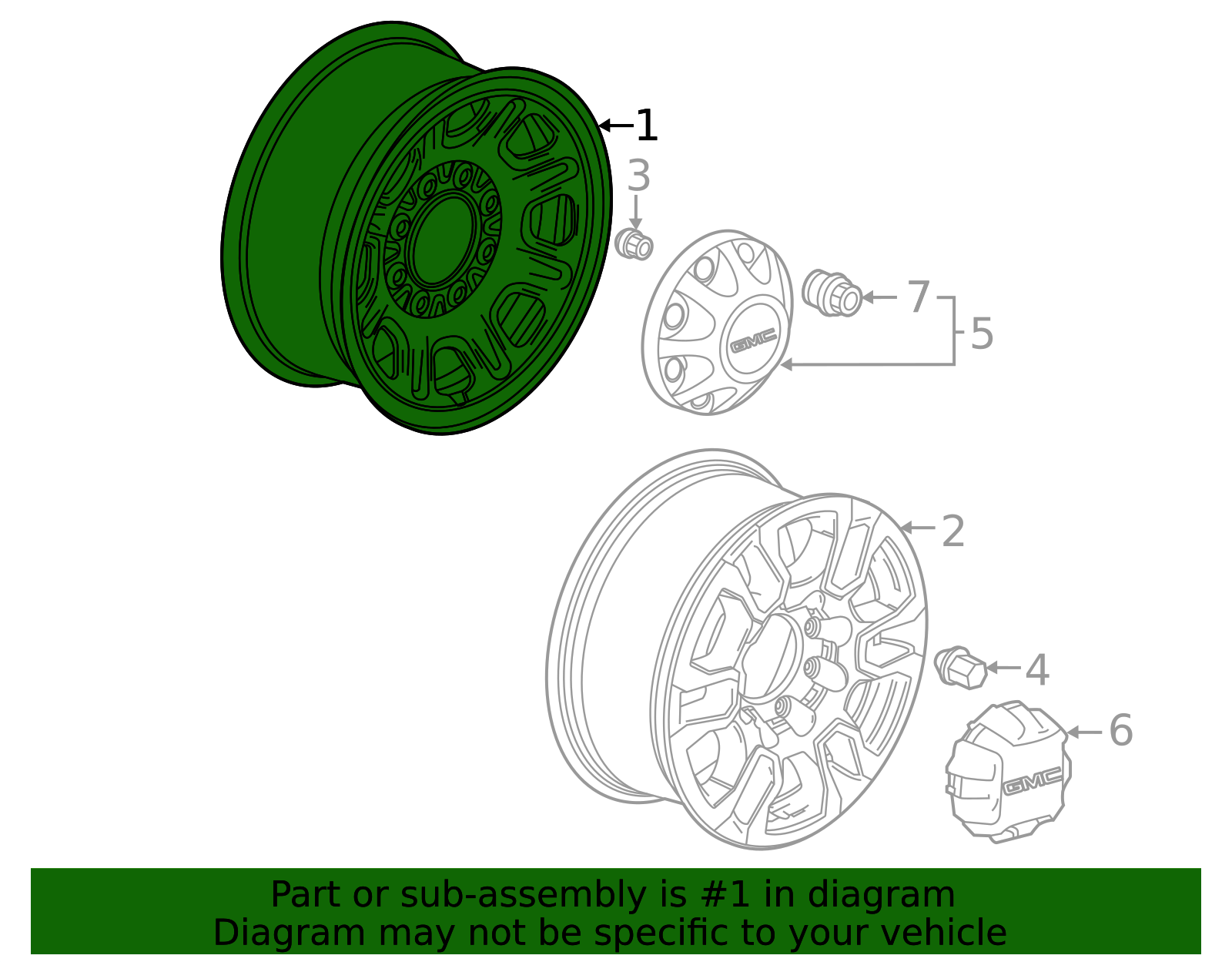 84830462 - Wheel 2024-2025 GM | Gateway Buick GMC Parts