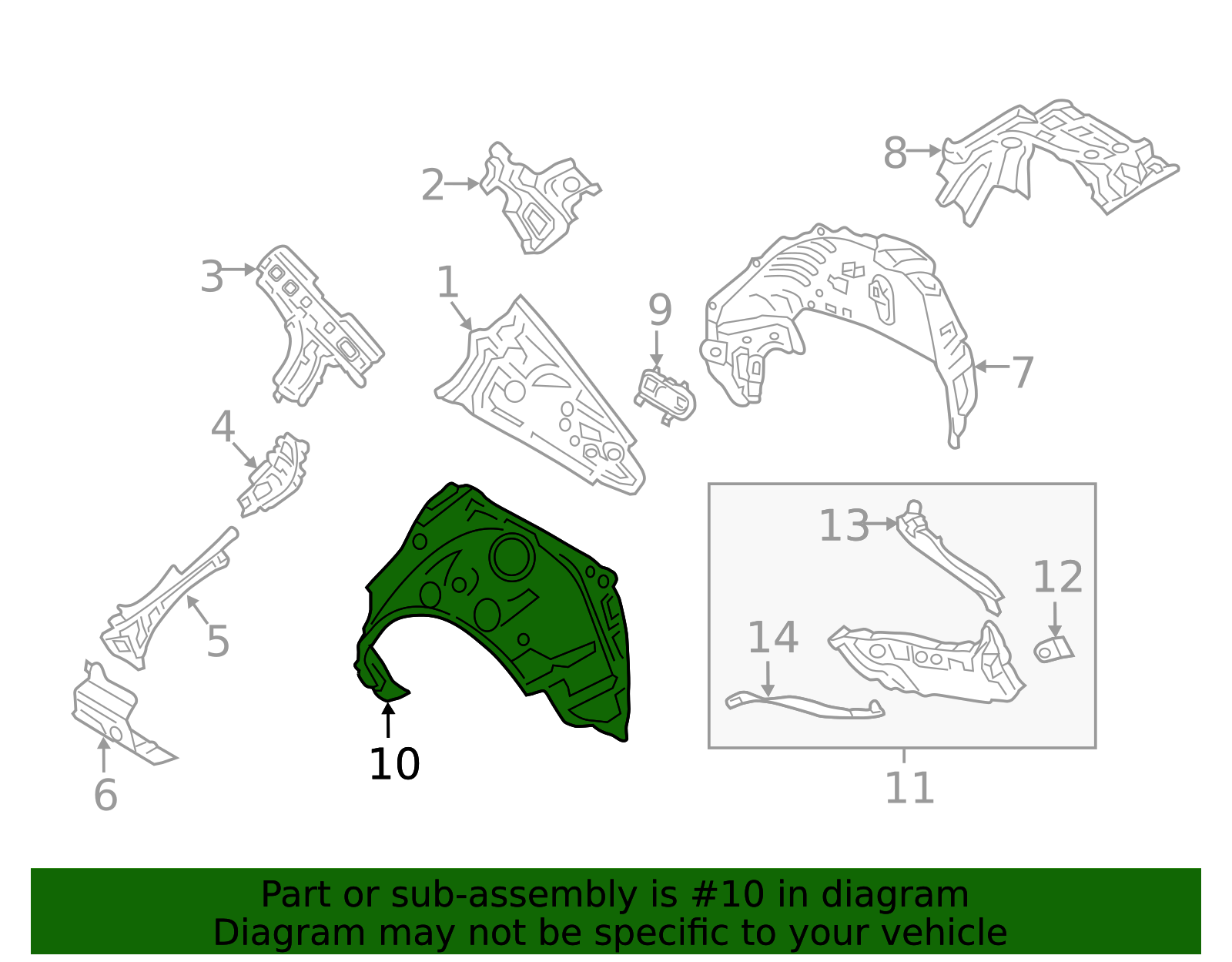 2019-2022 Mazda 3 Outer Wheelhouse BDYS-70-11Y | MazdaGear.com