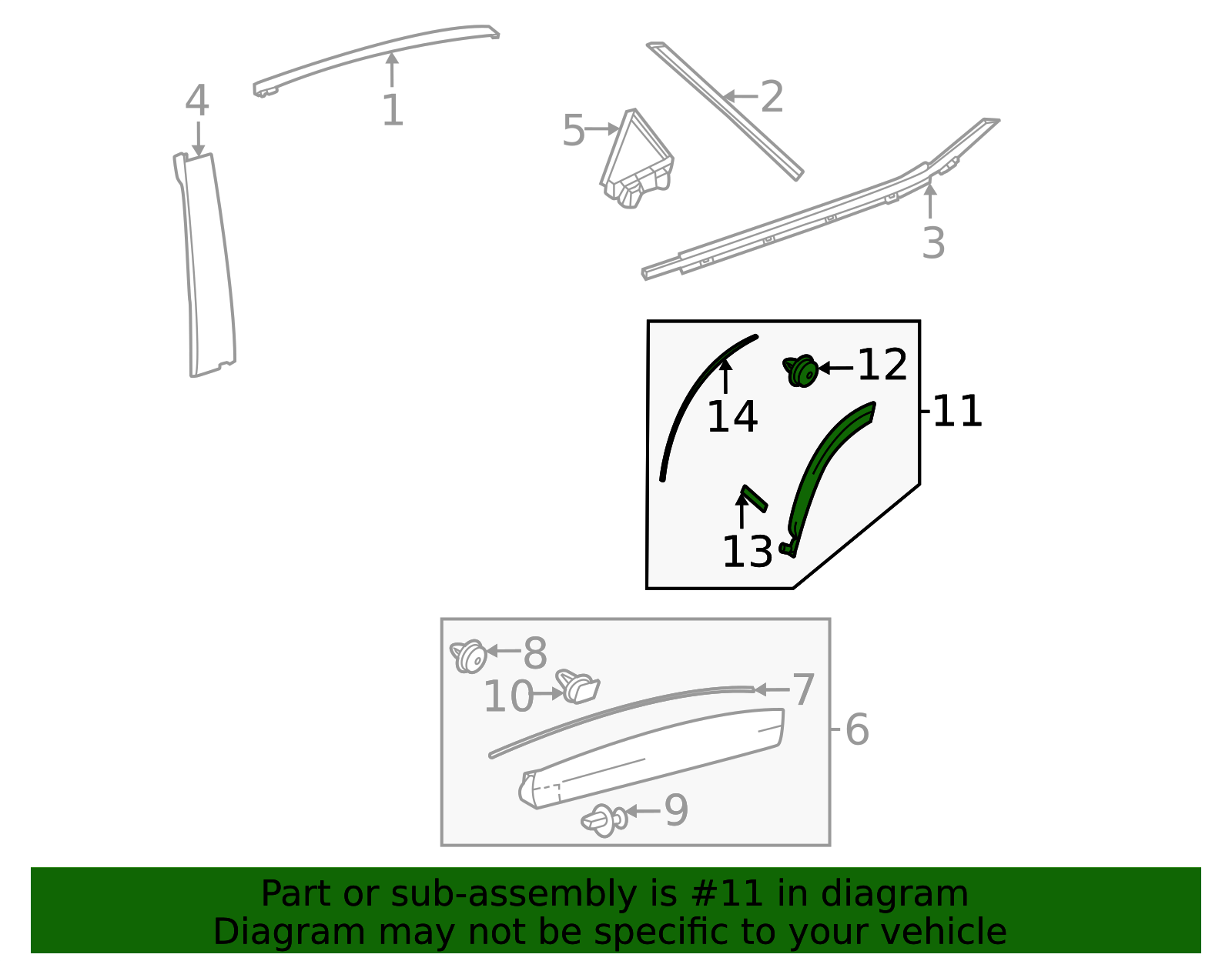 75062-78050-J1 - 2022-2024 Lexus - Wheel Opening Molding | My L Parts