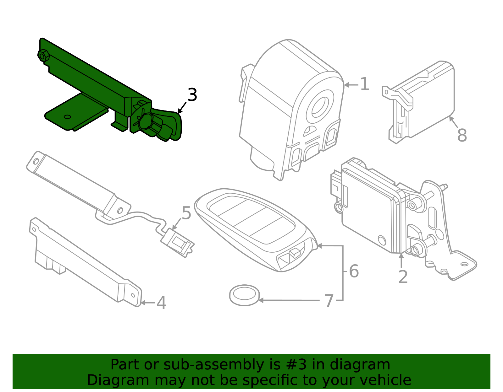 Hyundai - 95460-L0010 - Antenna - 2020-2023 Hyundai Sonata | OEM ...