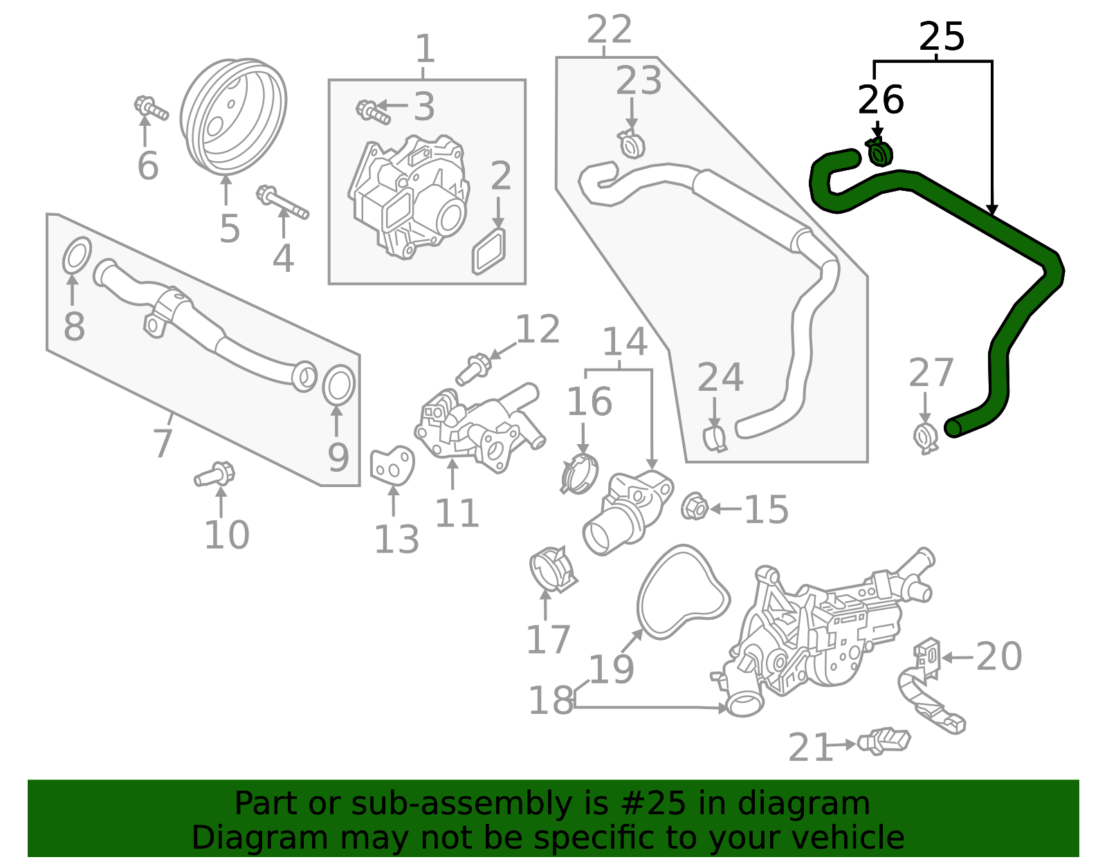 KN1B-61-24Y - Heater Hose 2019-2025 Mazda CX-5 | MazdaParts.US Store