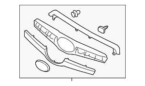 2019 Subaru Forester Upper Grille 91121SJ040 | Subaru Parts Store