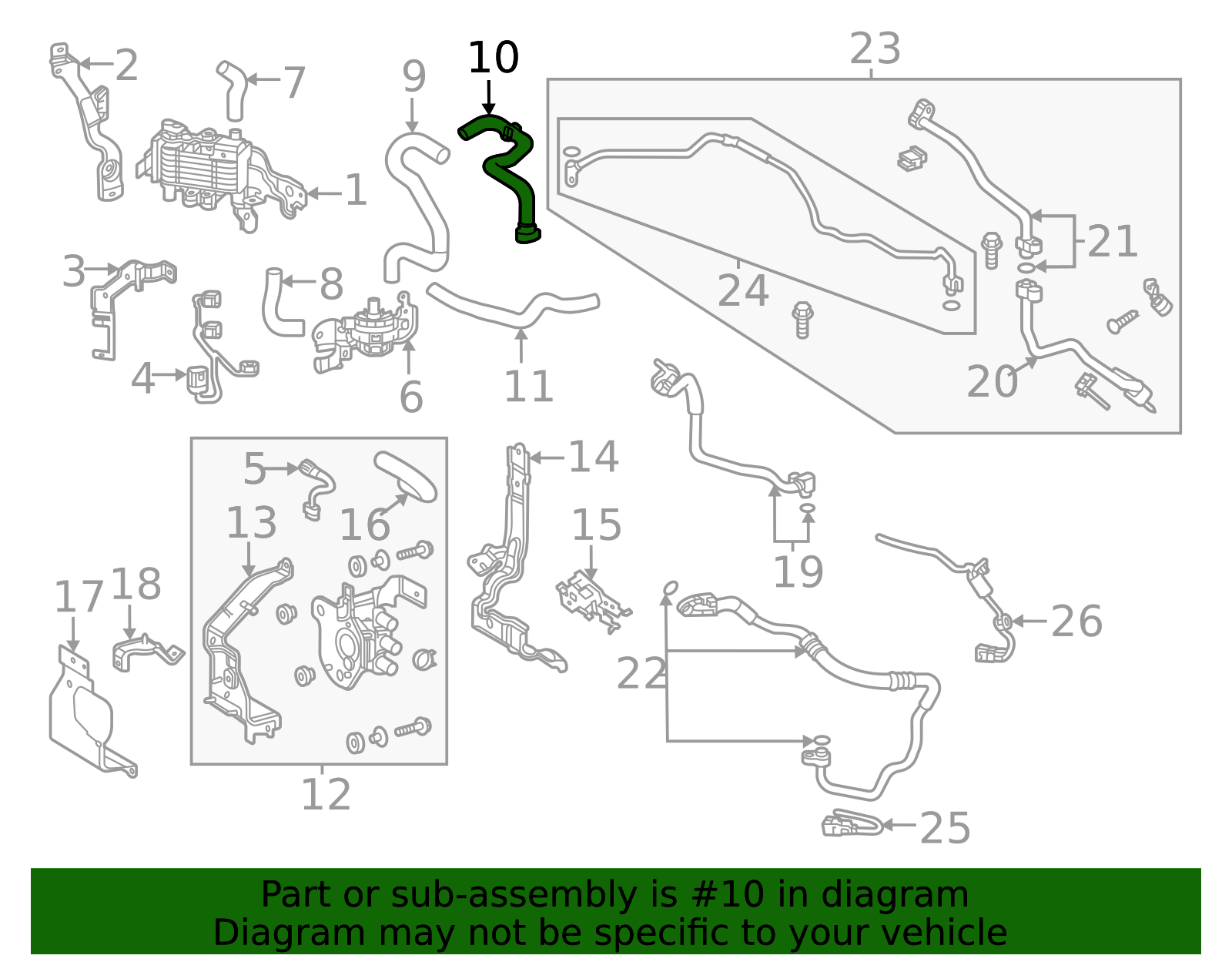 87209-42320 - 2021-2024 Toyota RAV4 Prime - Water Outlet Hose | Nucar ...
