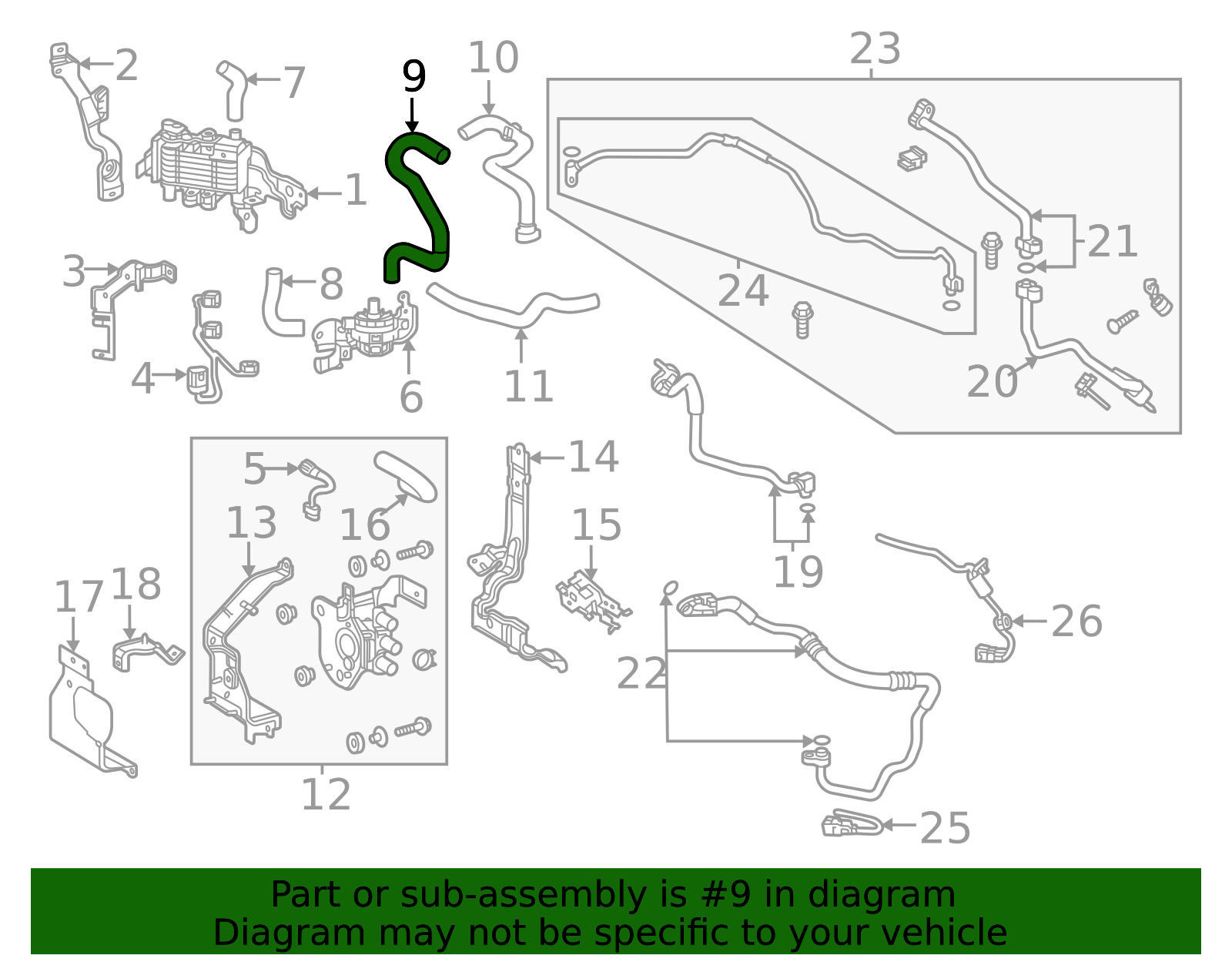 87245-42700 - 2021-2024 Toyota RAV4 Prime - Water Hose | Nucar Toyota Parts