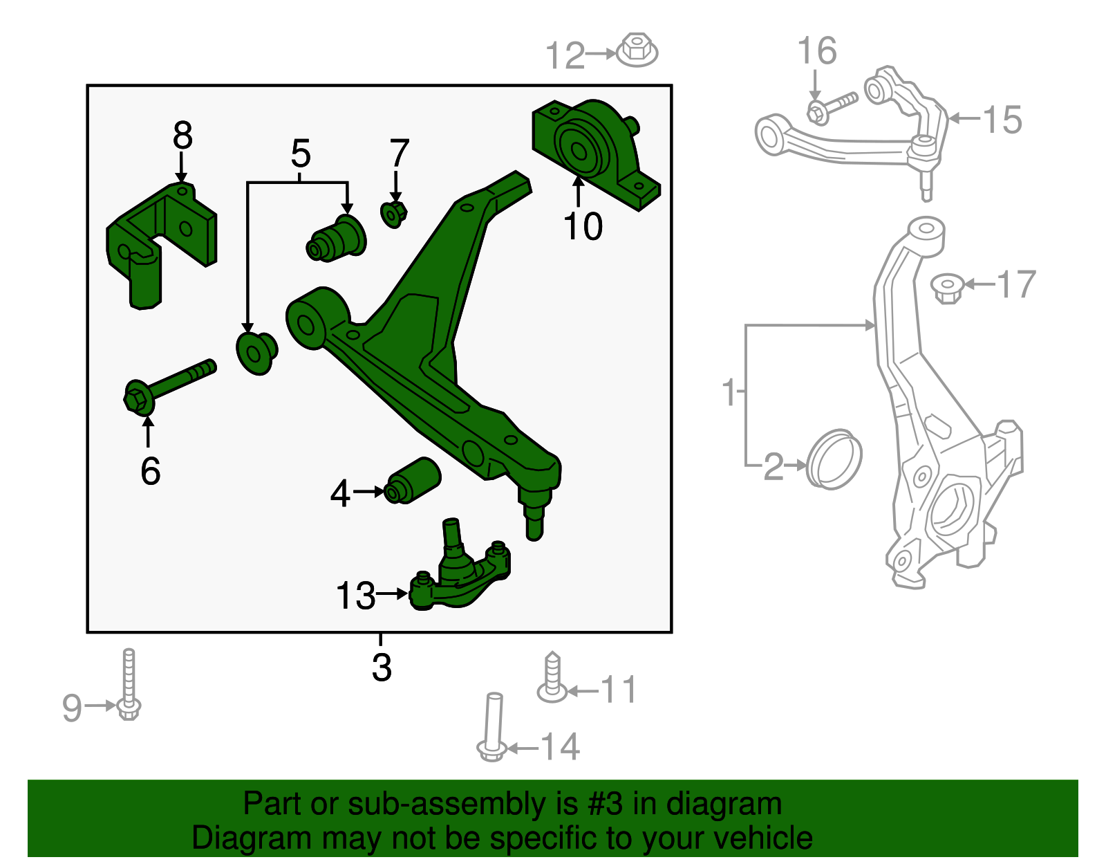 2017-2024 Volvo Lower Control Arm 32370928 | OEM Parts Online