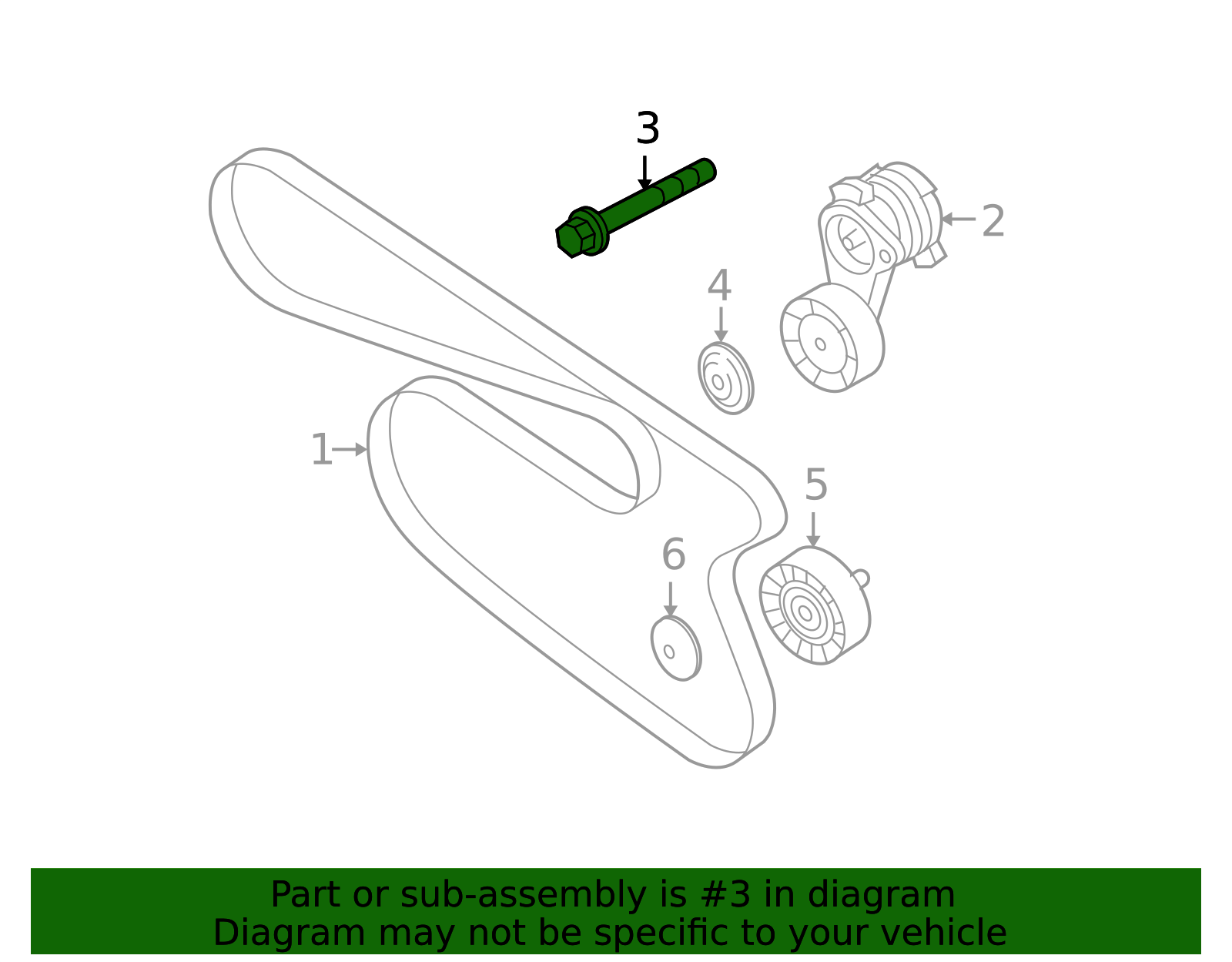 11287530315 - Belt Tensioner Bolt (11-28-7-530-315) | Parts ...