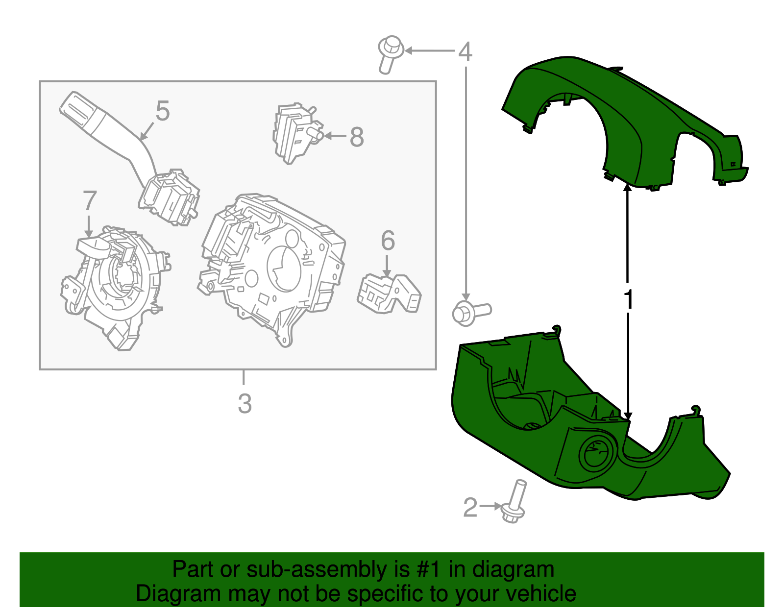 2018-2024 Lincoln Navigator | Shroud Assembly | JL7Z-3530-AF | Walls ...