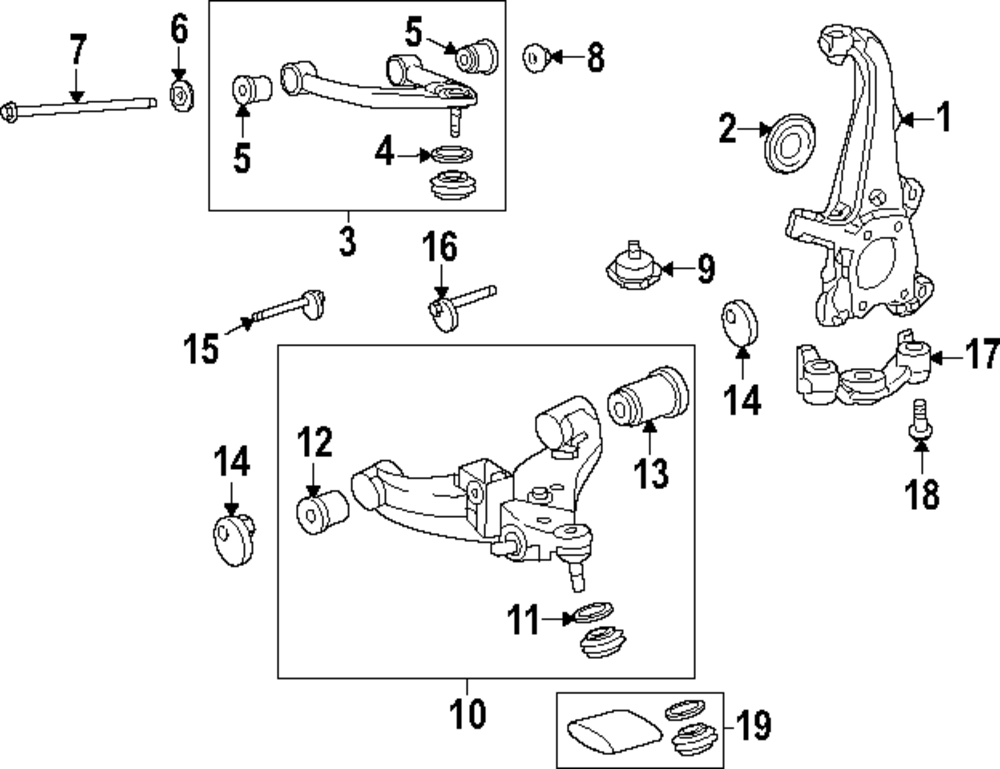 48610-0C030 - Upper Control Arm - 2023-2025 Toyota | OEM Genuine Toyota ...