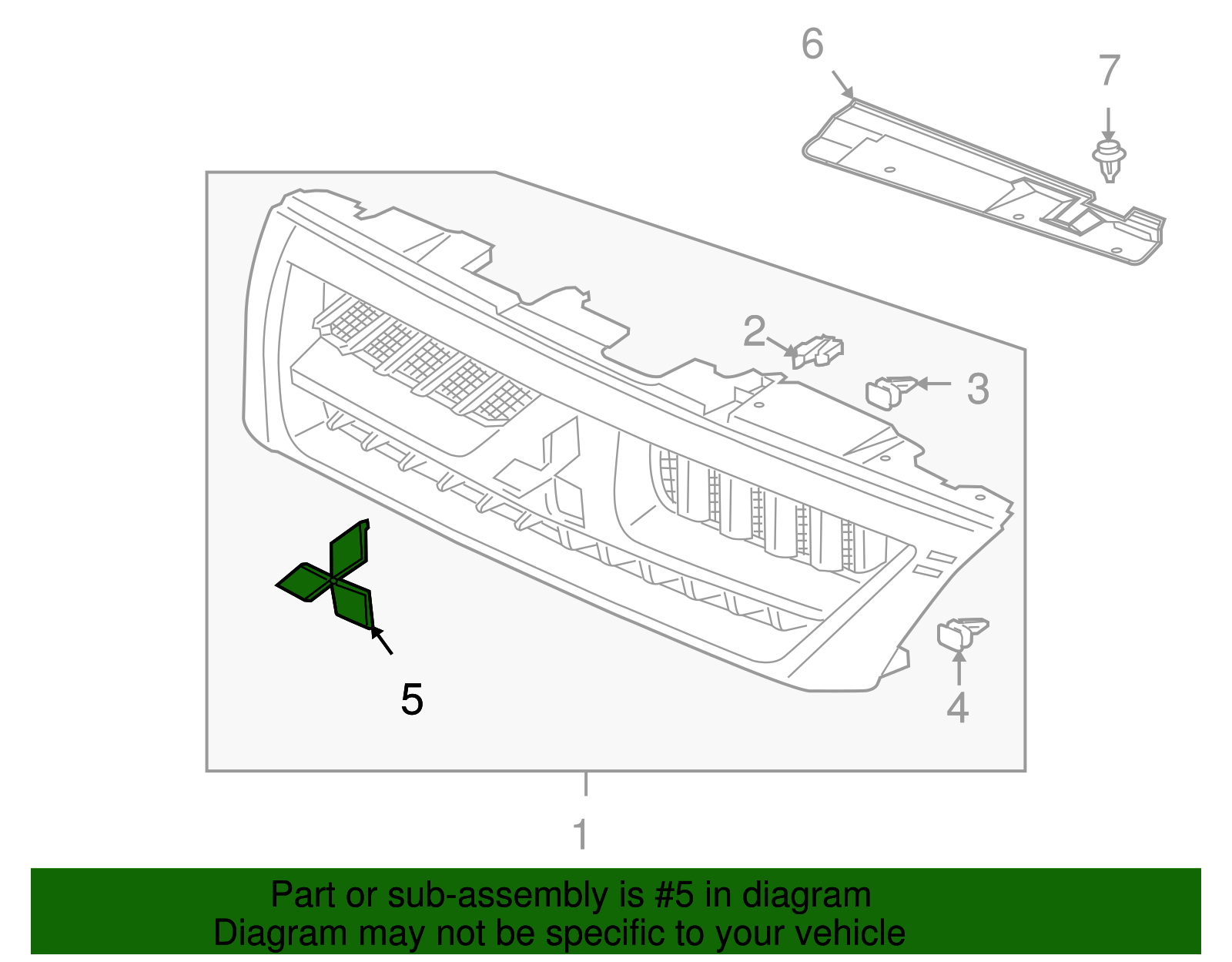 MN117248 - Emblem 2003-2006 Mitsubishi Montero | Mitsubishi Direct Parts