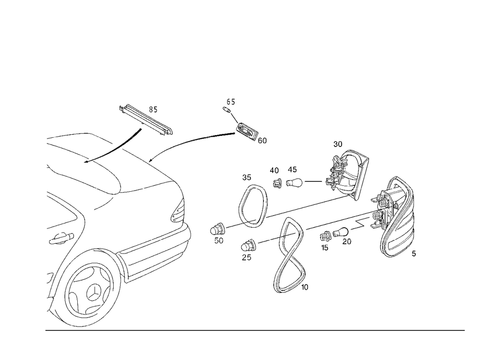 1998-2002 Mercedes-Benz E430 Socket 210-826-07-82 | MB OEM Parts