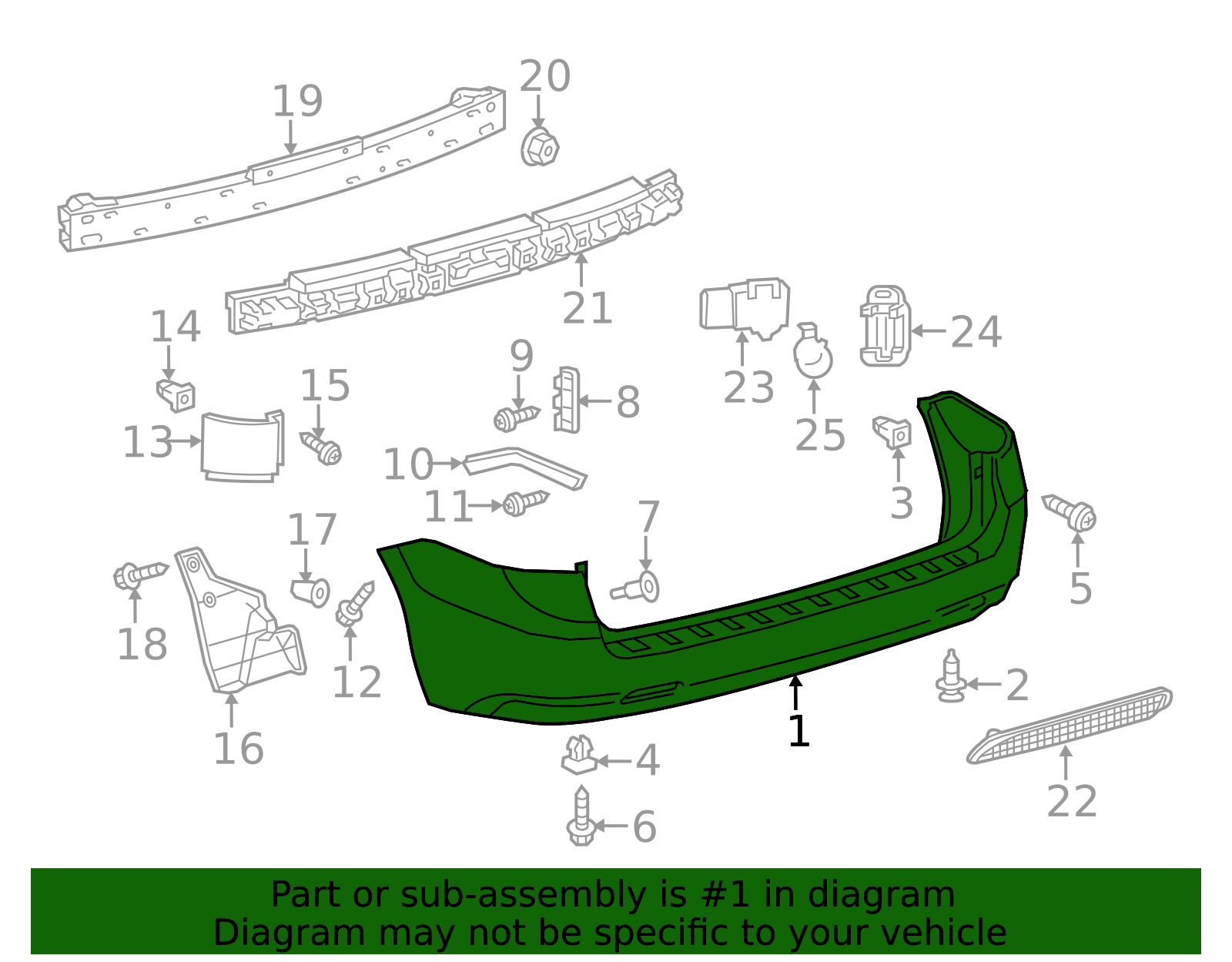 Cover Rear Bumper L P 52159-08903 | Toyota of Colorado Springs