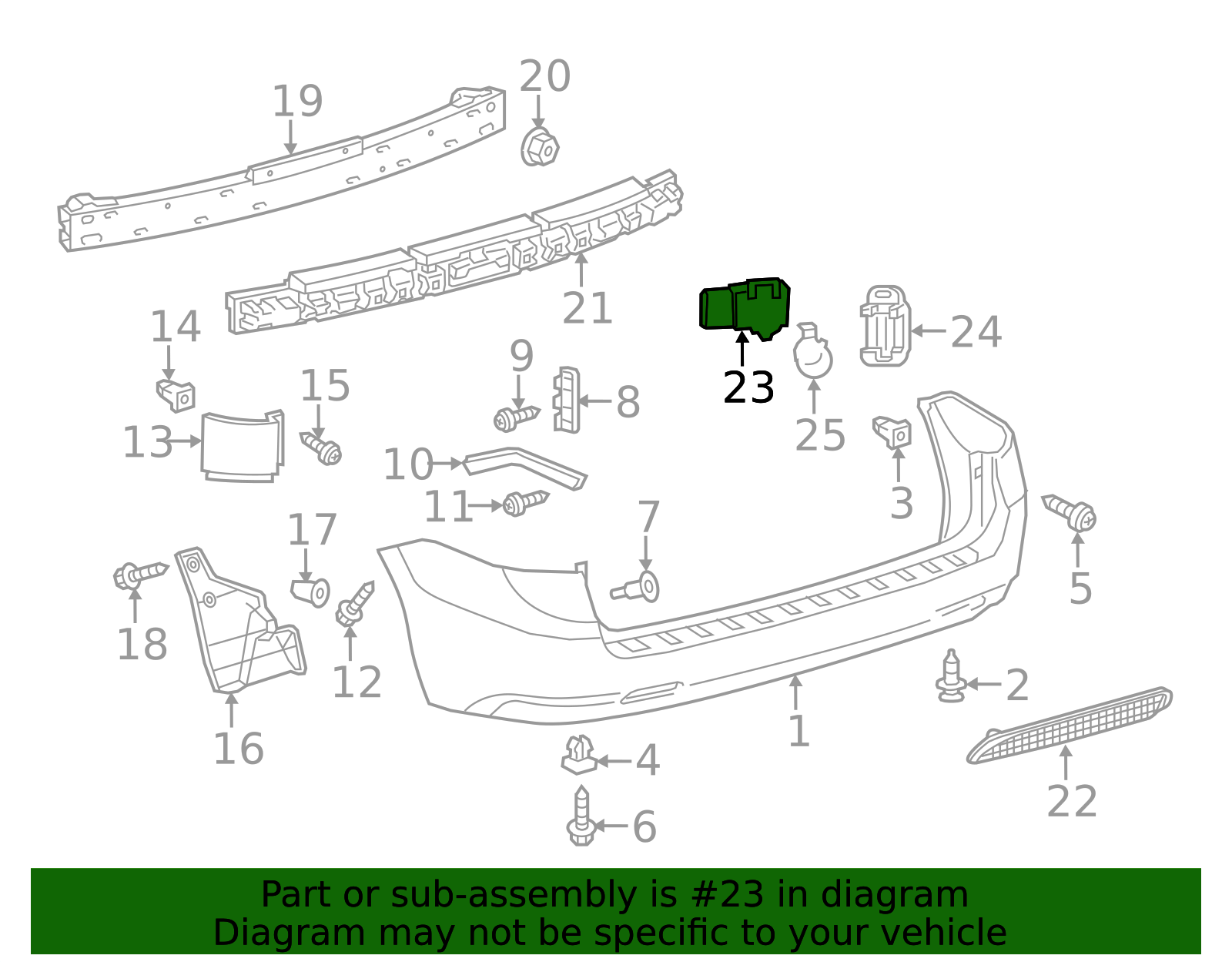 2015-2017 Toyota Sienna Park Sensor 89341-48010-J7 | MotorMotor