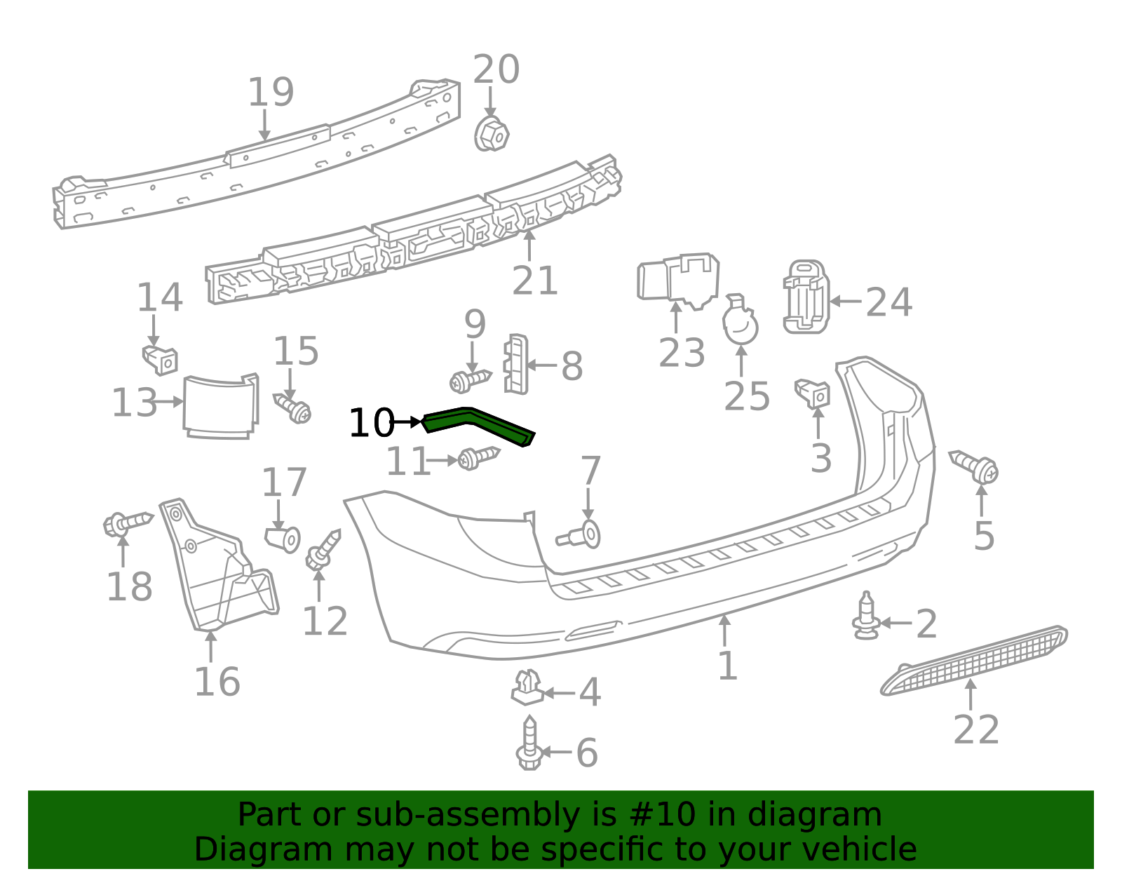 2011-2020 Toyota Sienna Side Retainer 52575-08010 | Toyota Parts Center