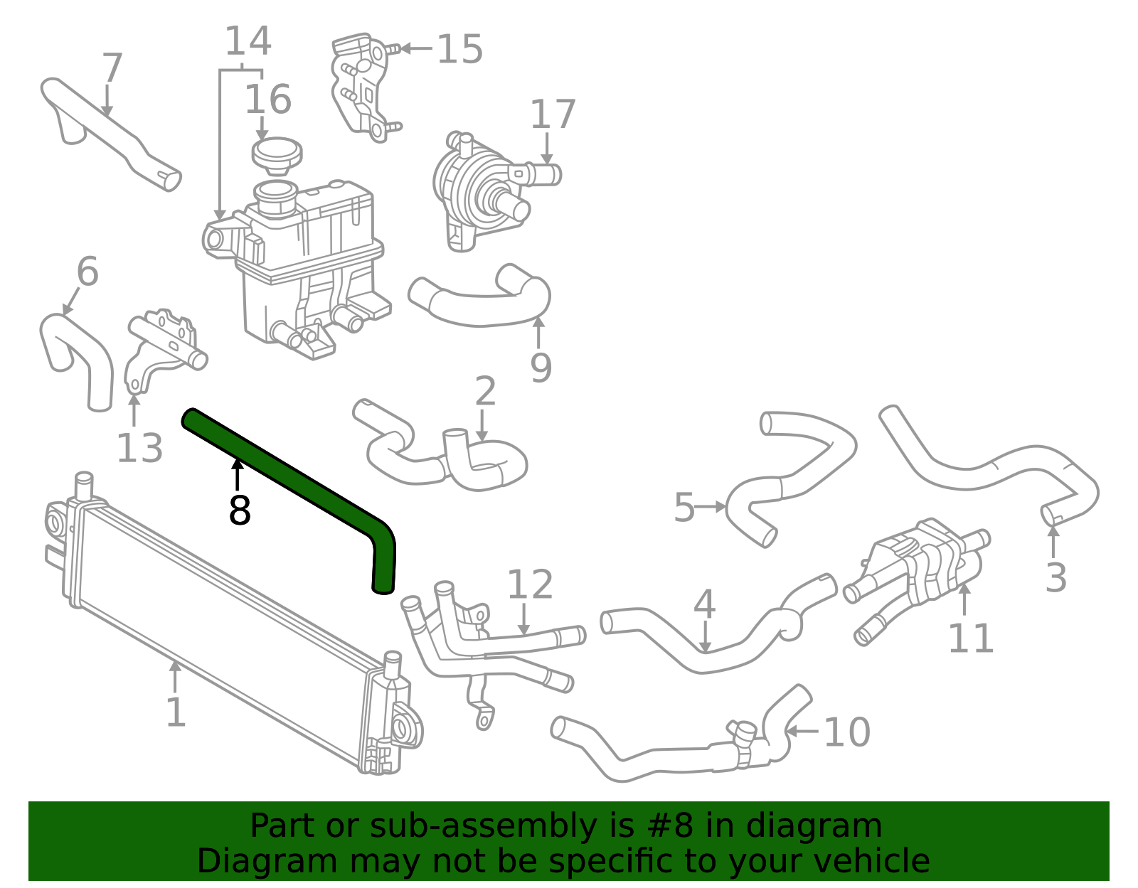 Genuine Official Toyota Coolant Hose part# G9236-0C020 for 2022-2025 ...