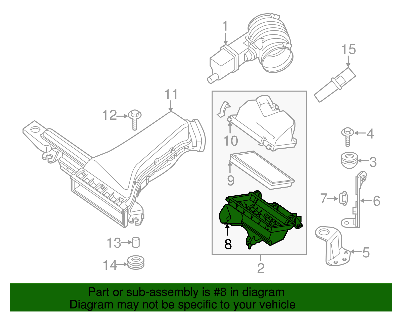 2007-2018 Nissan Altima Air Cleaner Body 16528-JA10A | Bill Kay Nissan ...