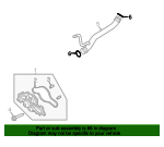 Genuine OEM Ford Part - Engine Coolant Pipe O-Ring 7T4Z-8527-A ...