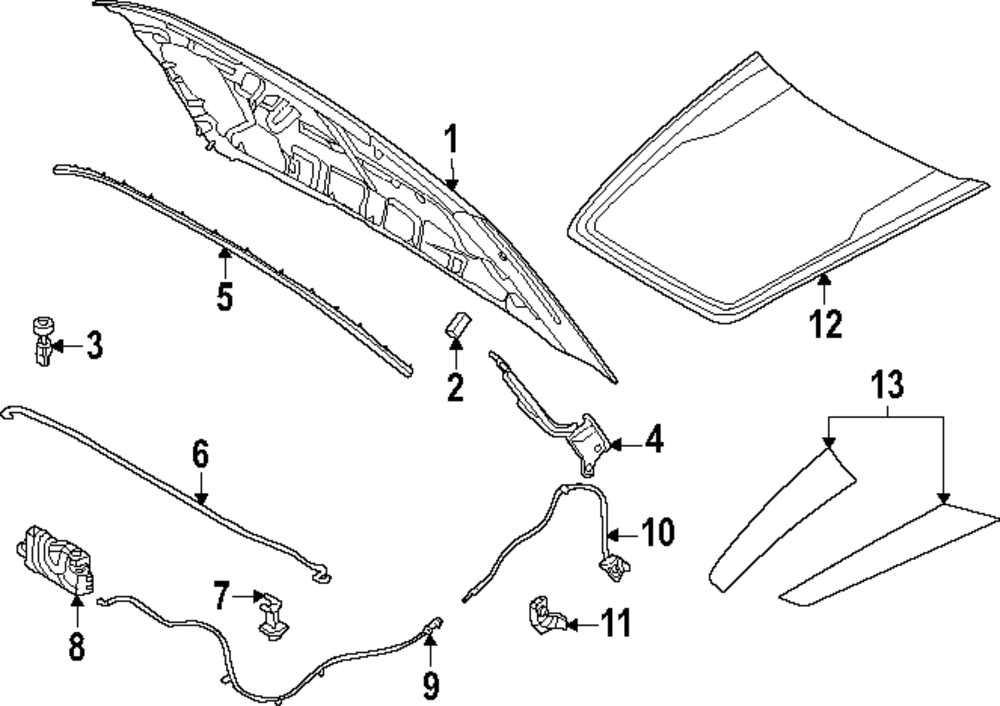 2022-2024 Ford Maverick Hood NZ6Z-16612-A | OEM Parts Online