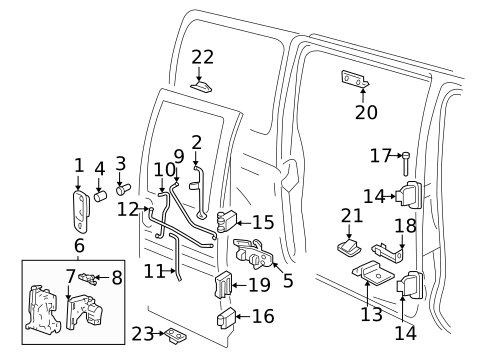 Door for 2009 Chevrolet Express 1500 | GM PARTS ONLINE
