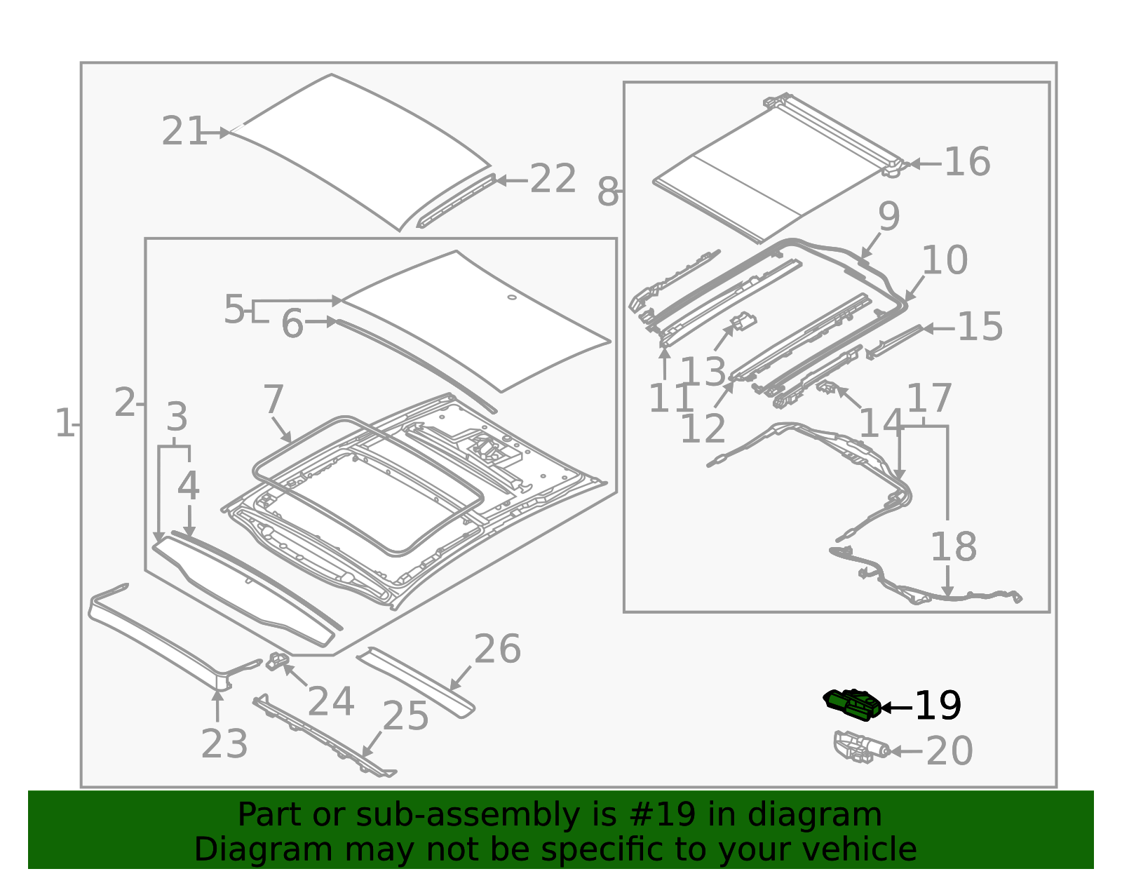 81679-L2500 - Window Shade Motor 2025 Kia K5 | Kia.Parts Store