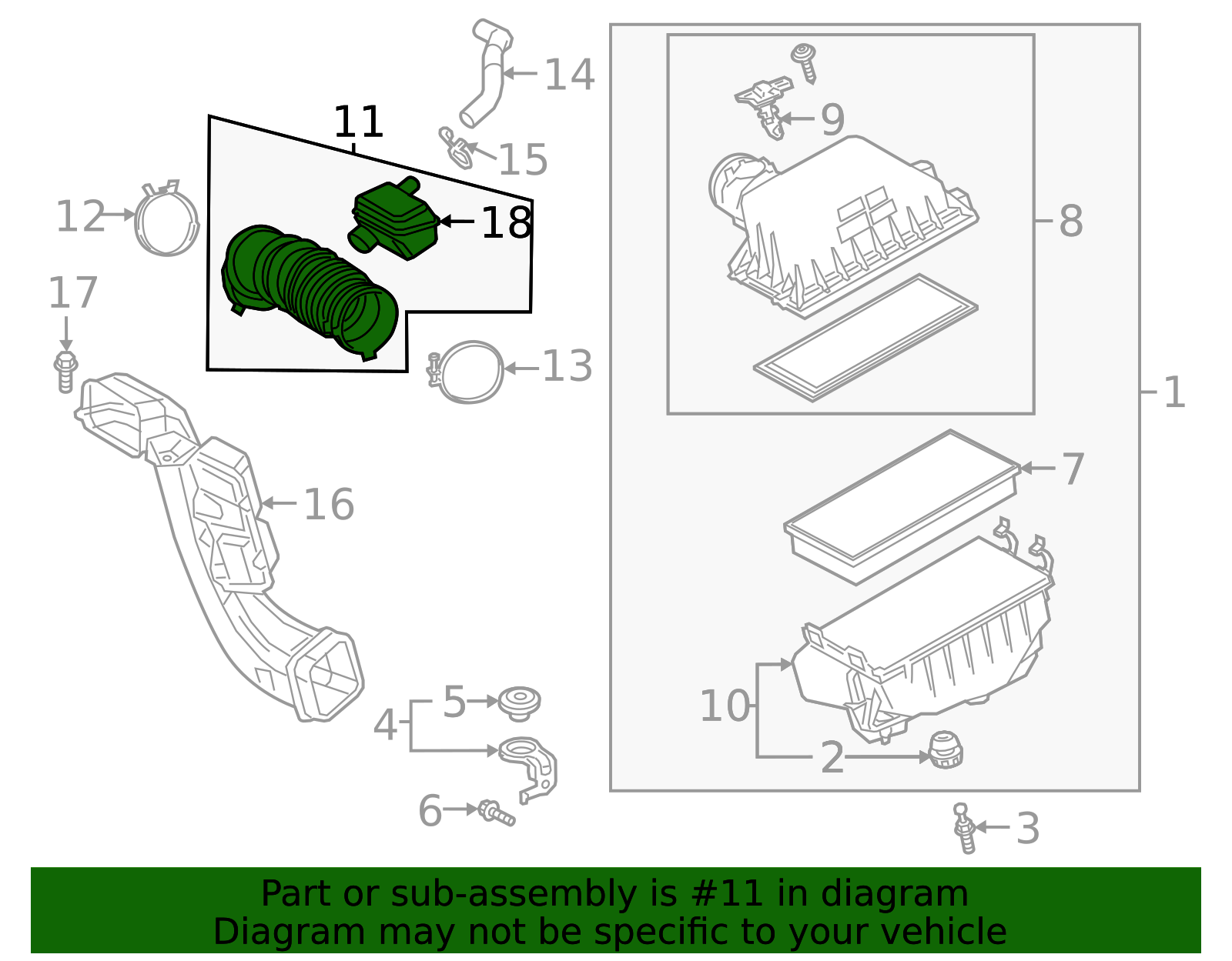 17880-25040 - Air Inlet Hose 2021-2025 Toyota | Toyota San Diego Parts