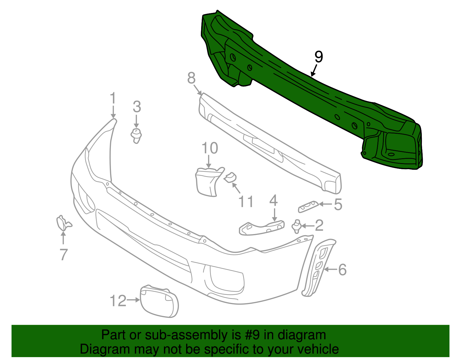 2002-2003 Subaru Impreza 2002-2003 Subaru Impreza Front Front Bumper ...