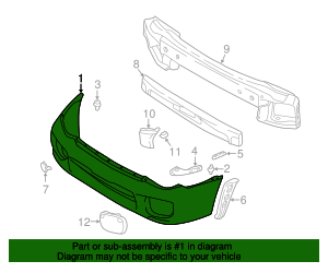 57704FE010 - Bumper Cover 2002-2003 Subaru Impreza | Subaru Direct ...
