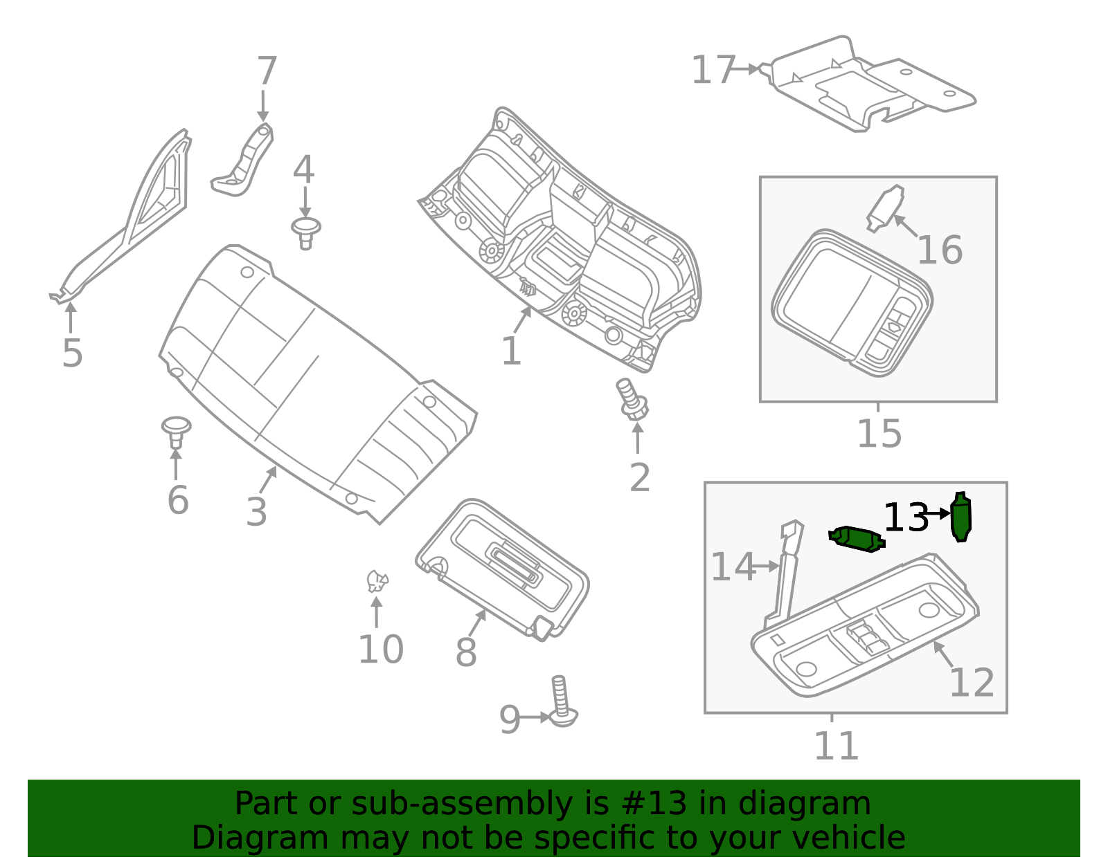 2012-2021 Nissan Map Lamp Bulb 26282-1PA0A | CMA's Colonial Nissan