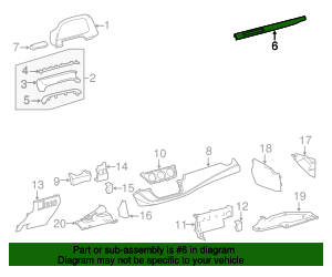 2013-2015 Toyota RAV4 2013-2015 Toyota RAV4 - Upper Trim Panel 55412 ...