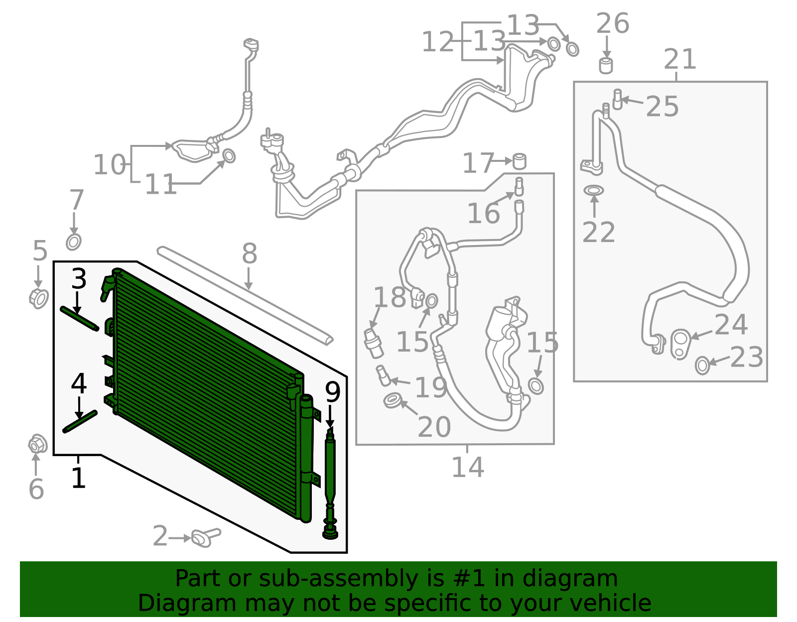 2019-2024 Ford | A/C Condenser | K2GZ-19712-C | Walls' Ford Parts