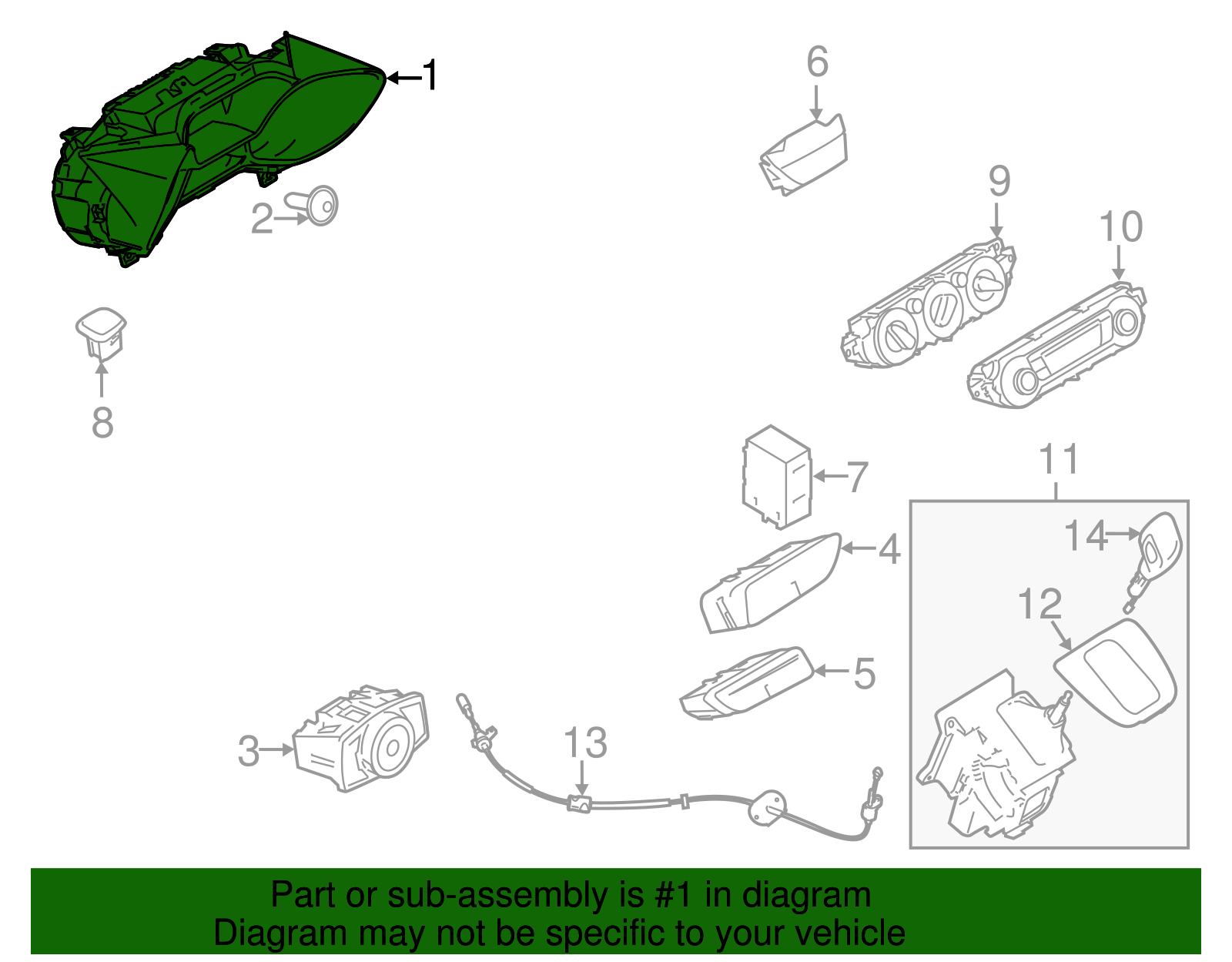 2014-2018 Ford Transit Connect | Instrument Cluster | DT1Z-10849-A ...