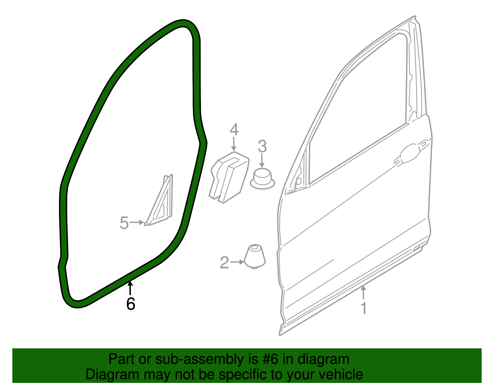 2011-2017 BMW X3 Surround Weather-Strip 51-33-7-300-242 ...