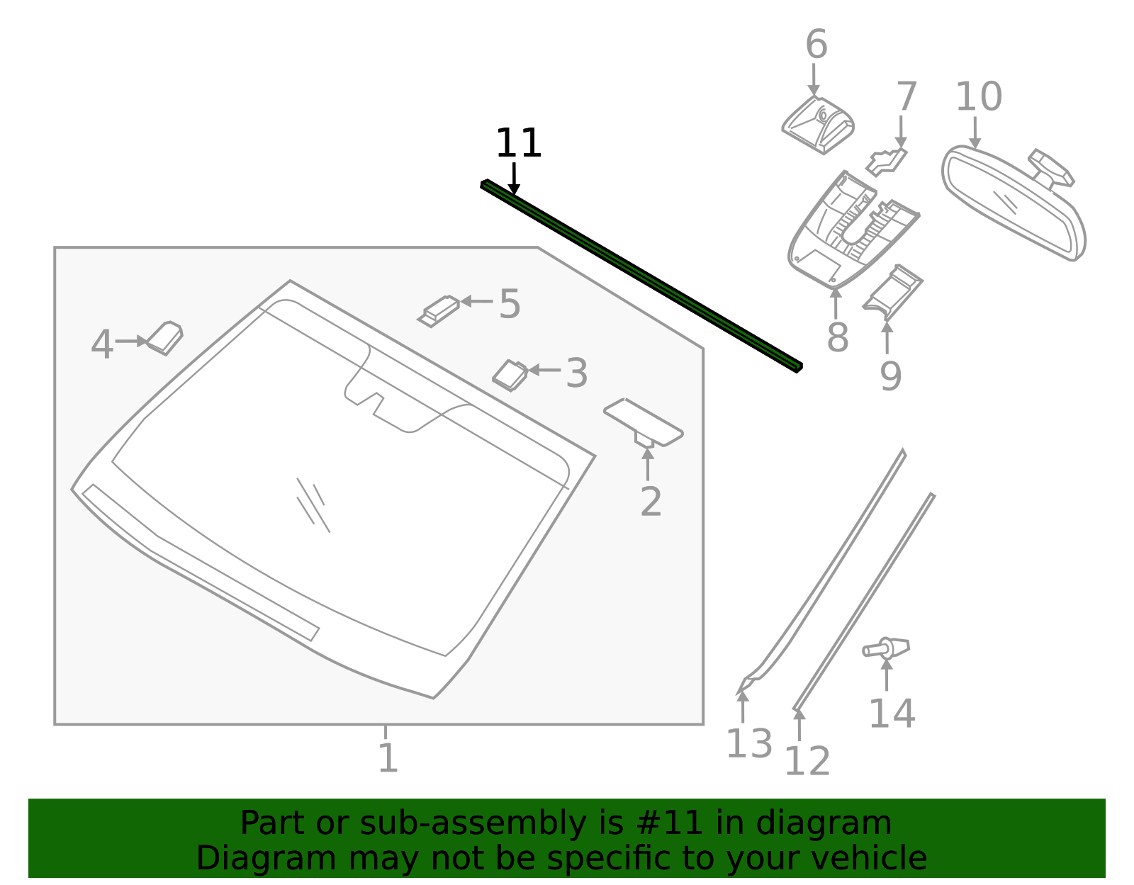 2019-2023 Hyundai Santa Fe Upper Molding 86121-S1000 | OEM Parts Online