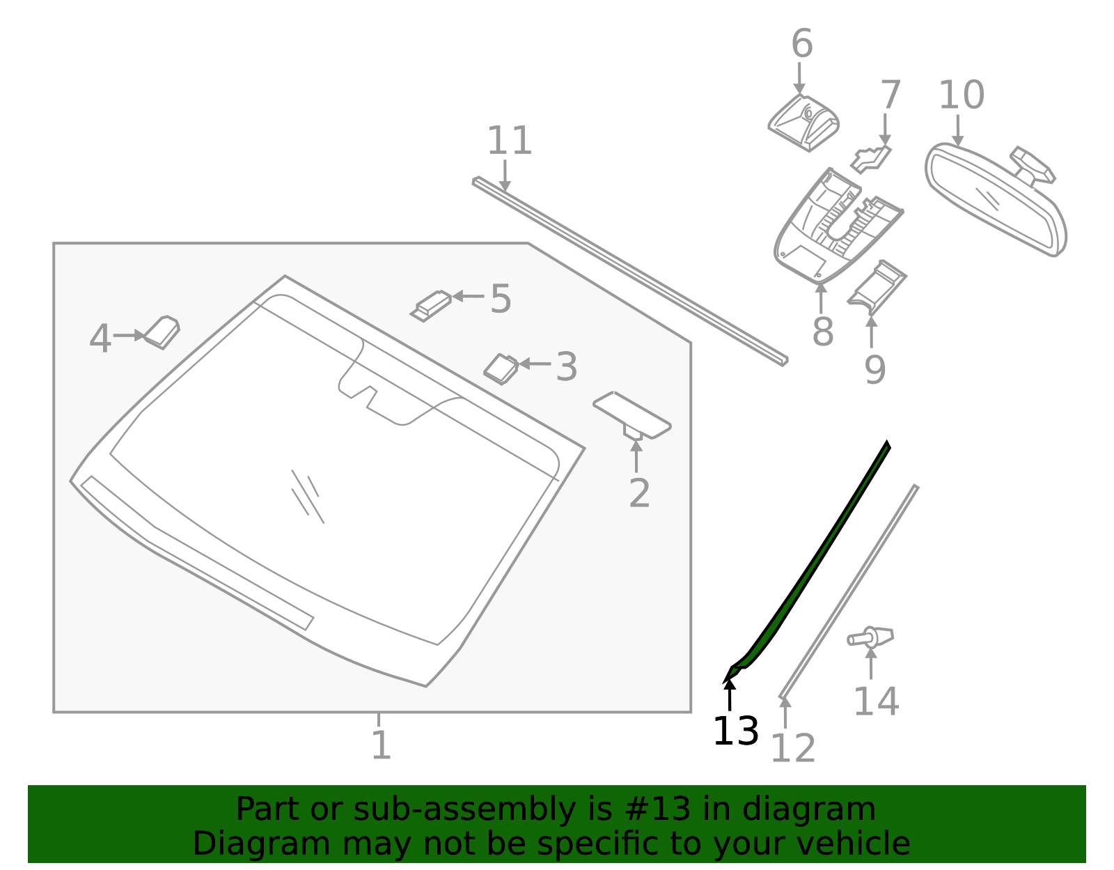 86137-S1000 - High-Quality Windshield Molding Bracket for AutoNation Parts