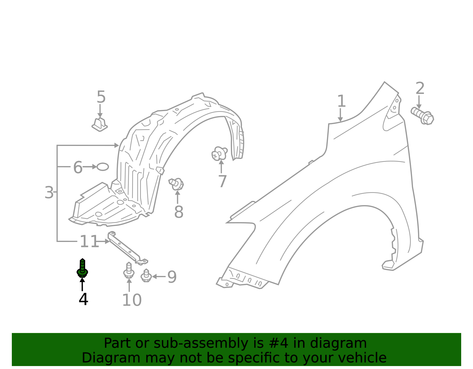 Fender Liner Screw 904560042 | OEM Parts Online